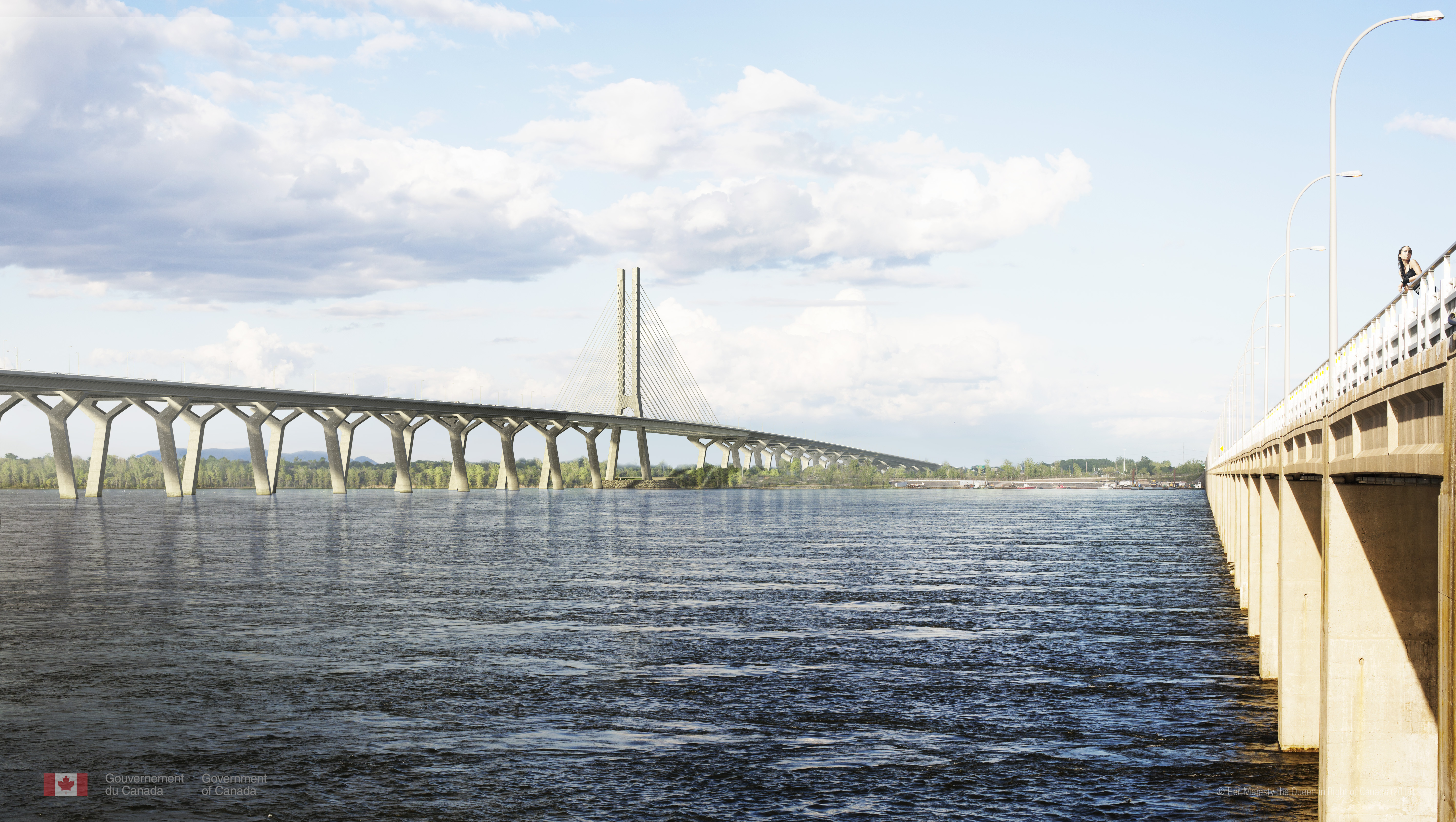 New Bridge for the st. Lawrence by DISSING+WEITLING architecture ...