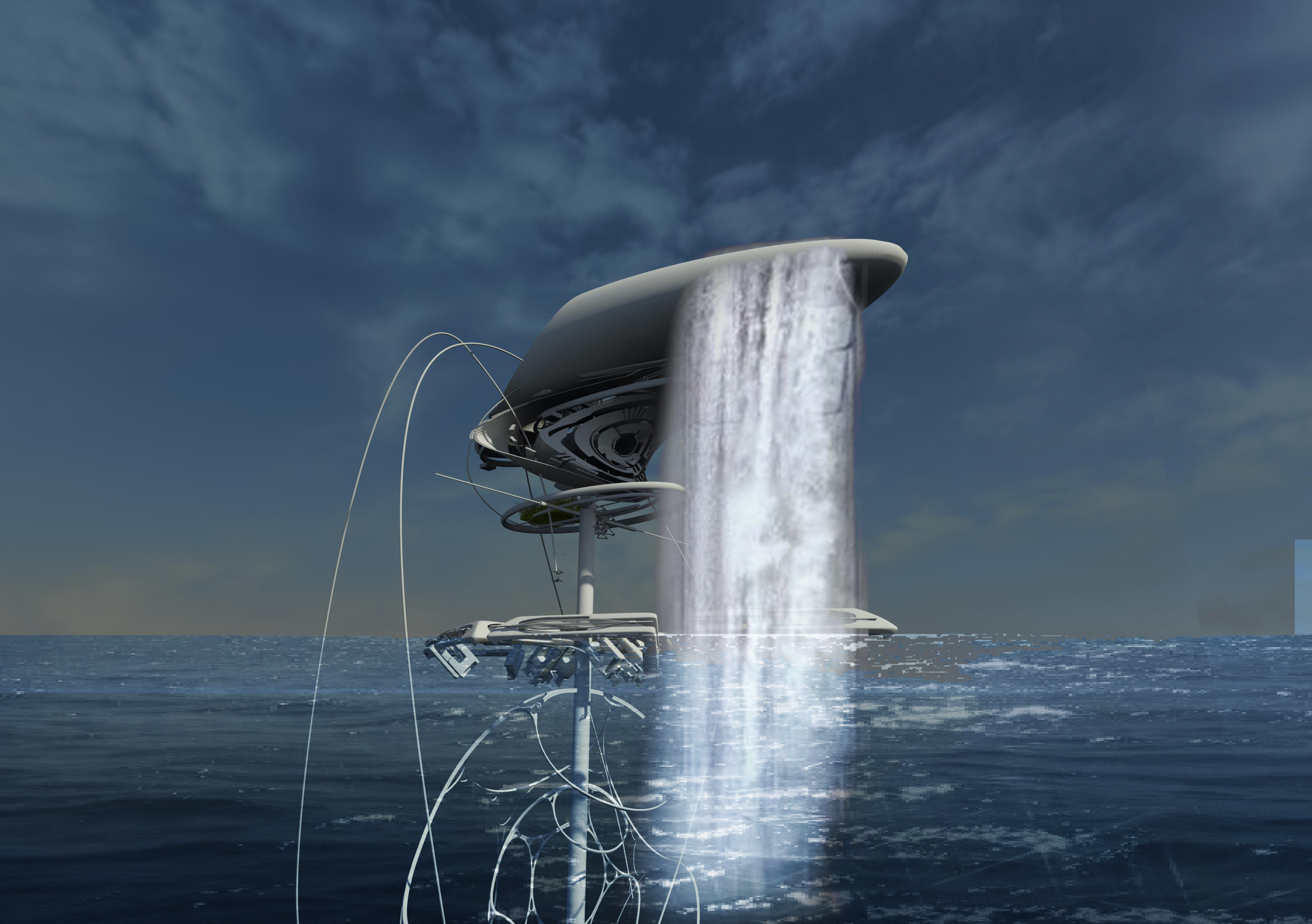 Hydroelectric Waterfall Prison by Margot Krasojevic Architecture ...