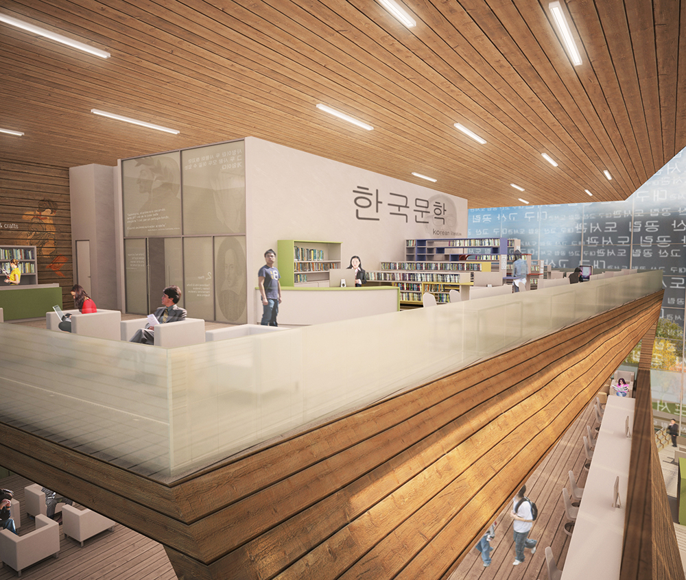 Anatomy of the Book - Public library by Echo Design + Architecture, P.C ...