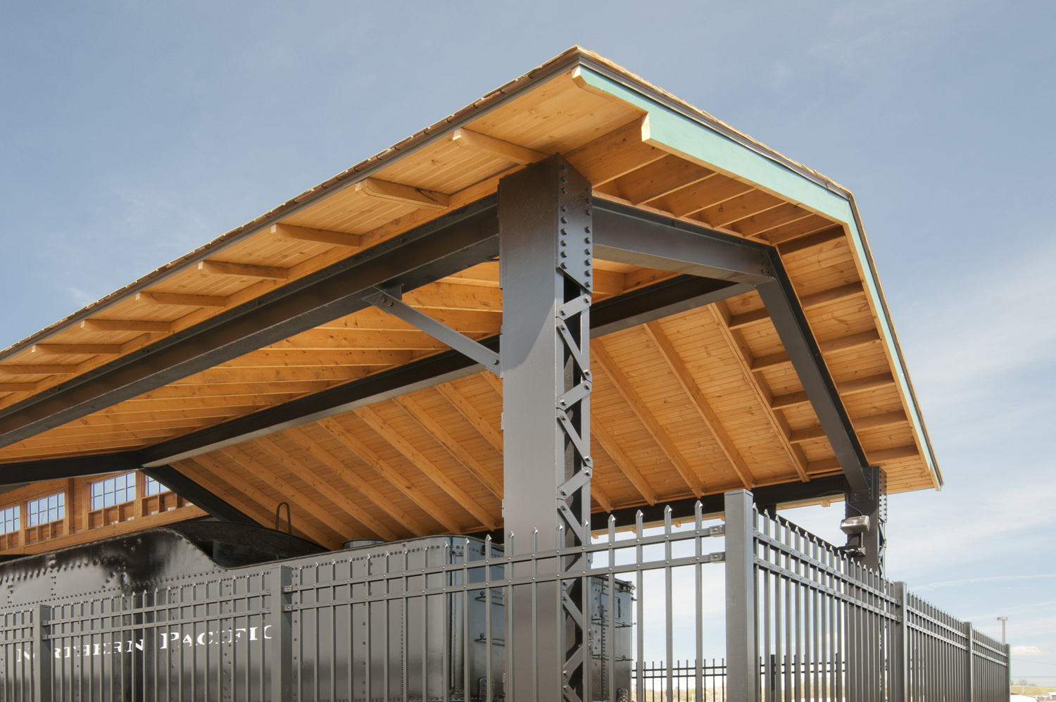 Camp Hancock State Historical Site Locomotive Shelter by JLG Architects ...