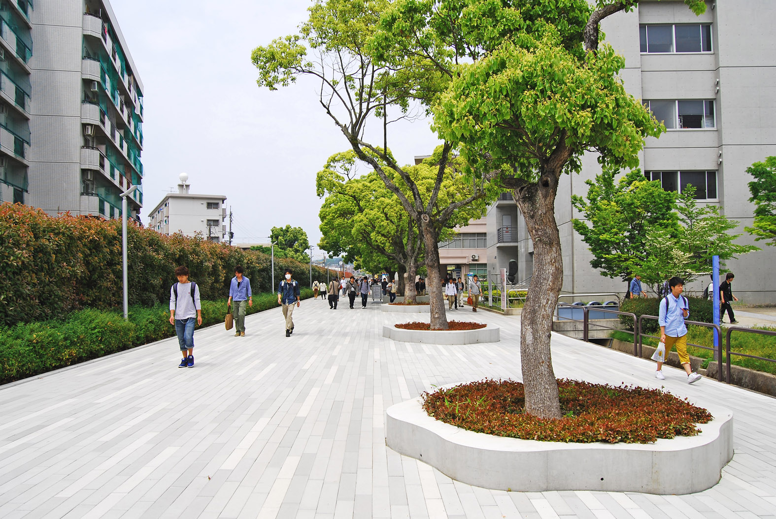 Kyushu Sangyo University Landscape Design by DESIGN NETWORK ASSOCIATES ...