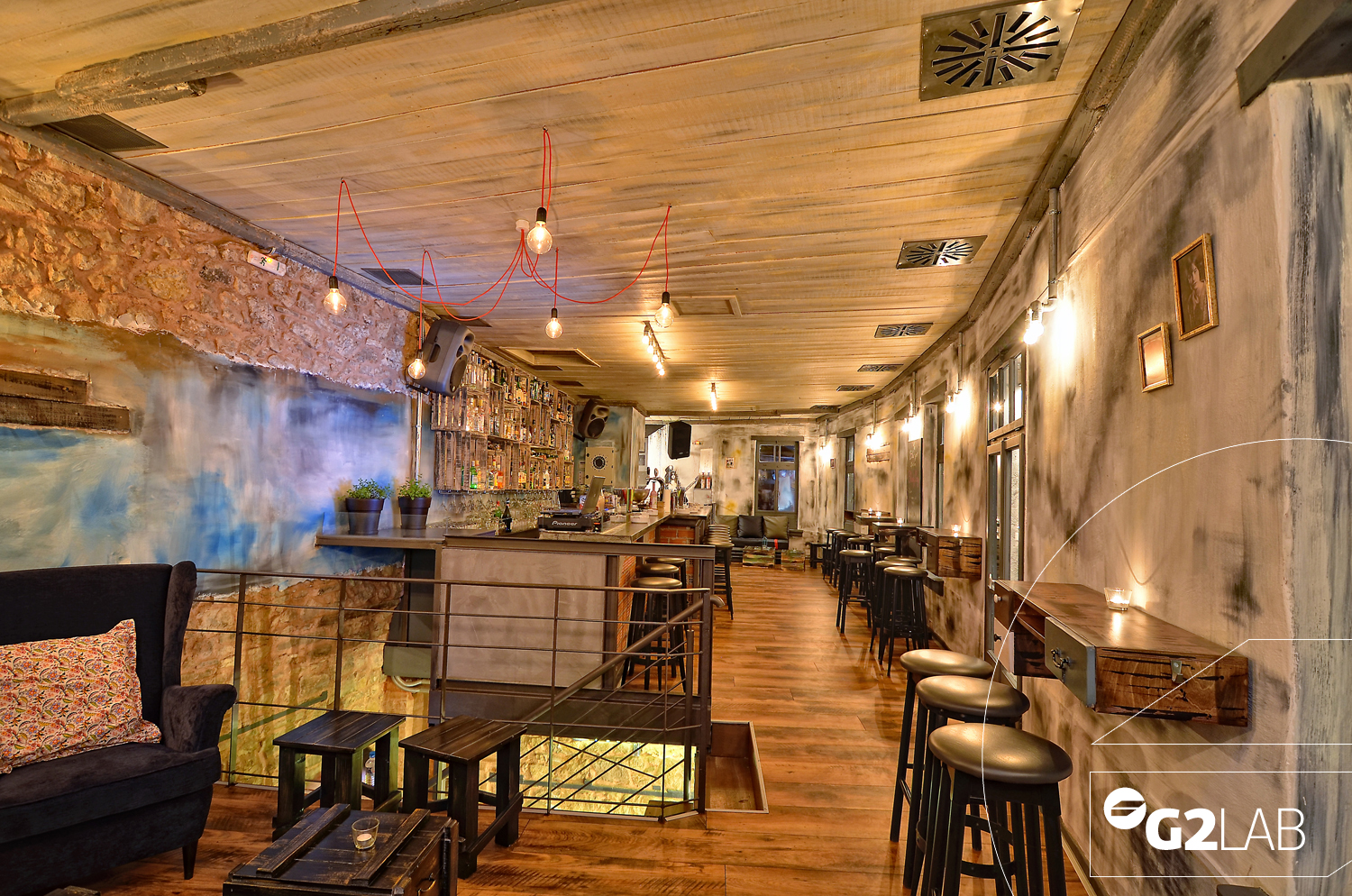 Blue Gin bar by G2LAB - Architizer