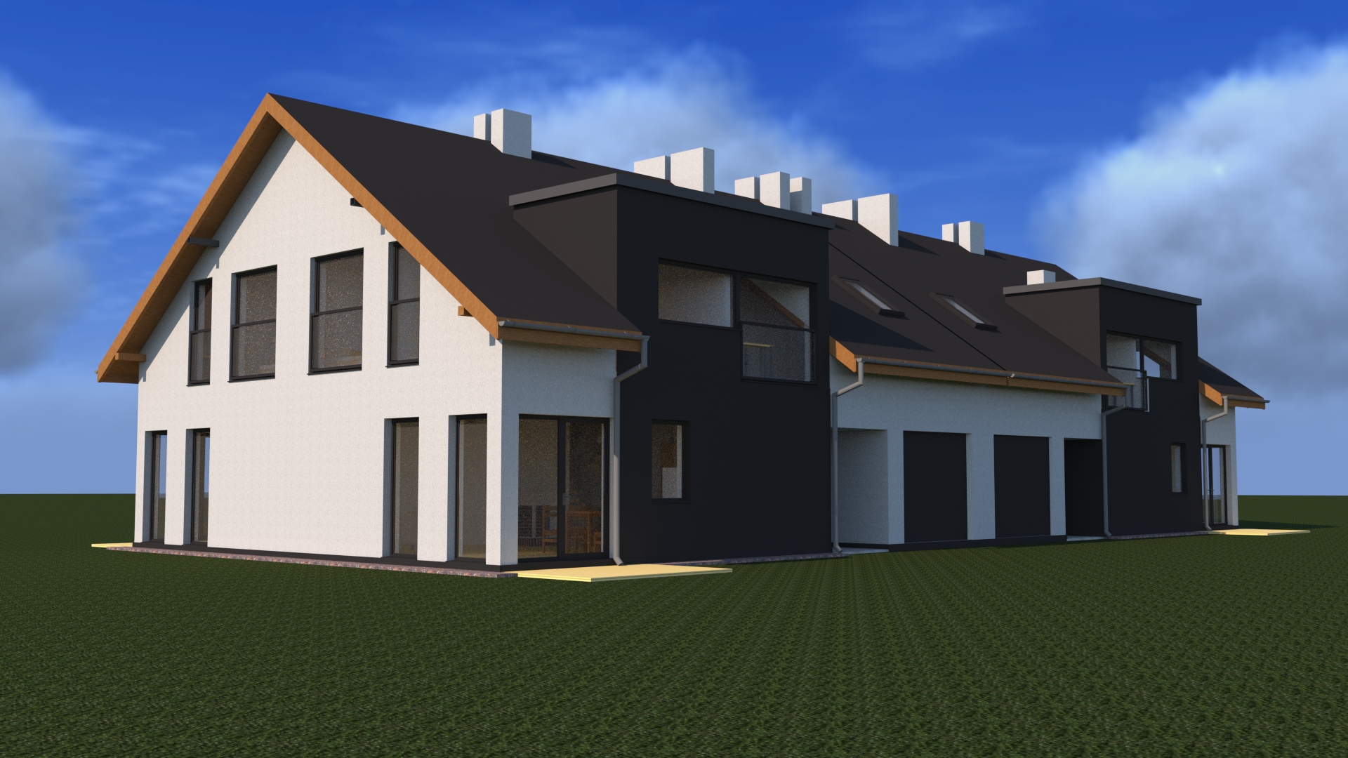 The developer investment - 8x houses for four families by AlexArchiLab ...