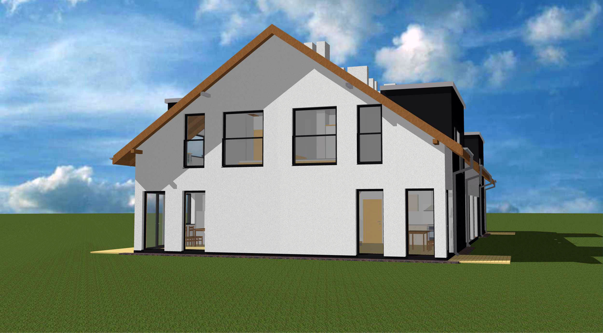 The developer investment - 8x houses for four families by AlexArchiLab ...