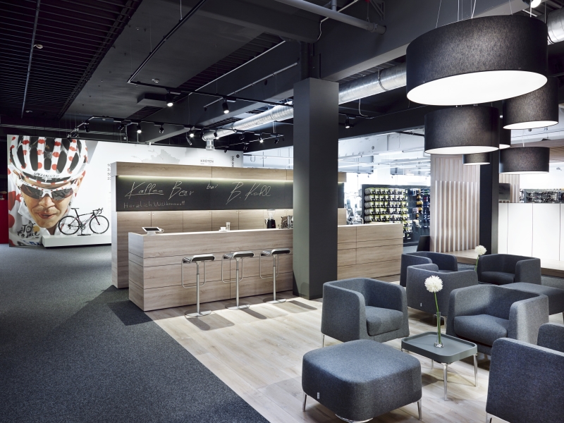 Bernhard Kohl Sporthandel GmbH by EGGER Wood-based materials - Architizer