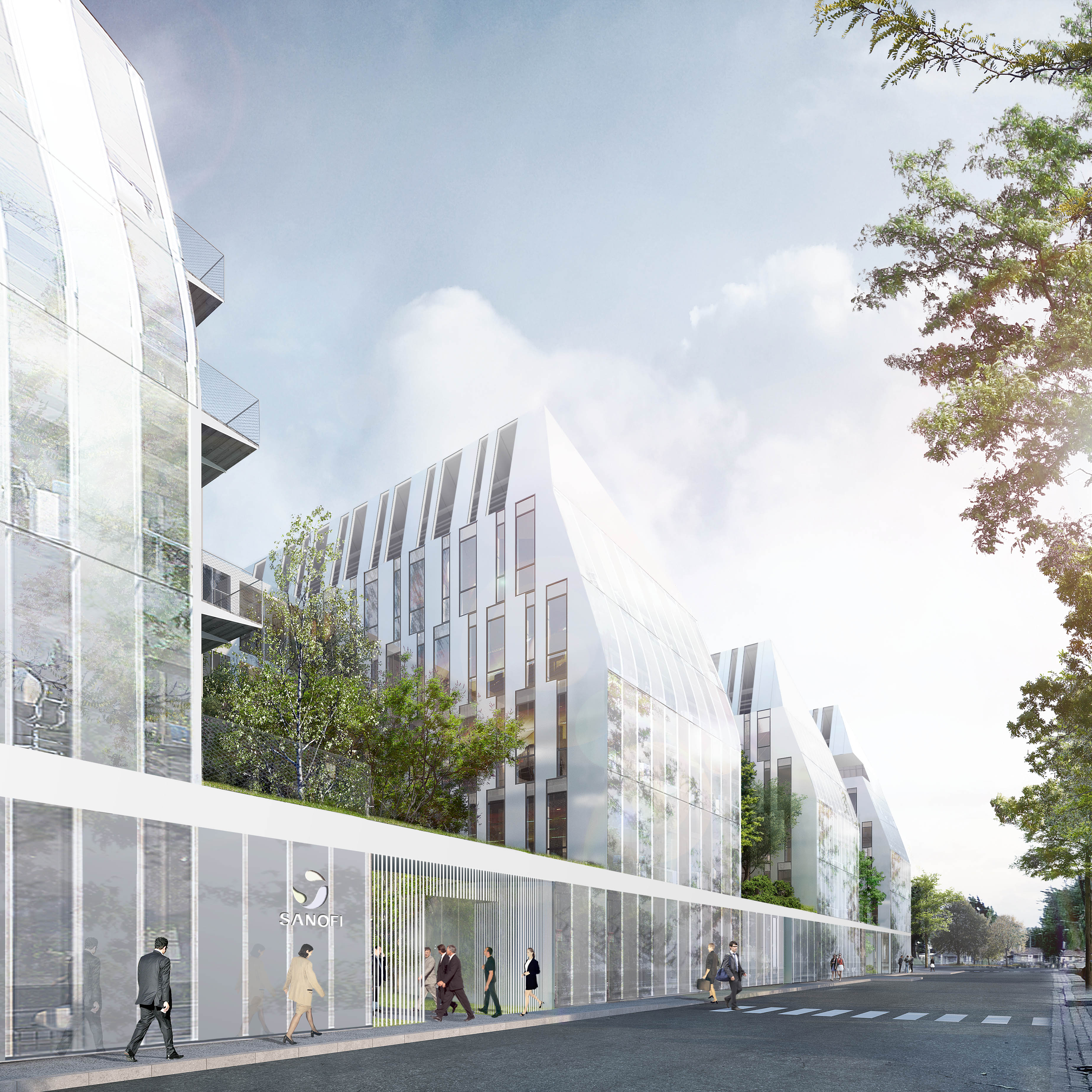 Sanofi headquarters by SCAU architecture - Architizer