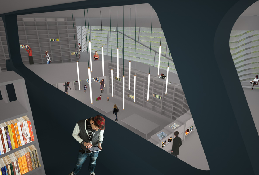 Daegu Gosan Public Library competition entry - Architizer