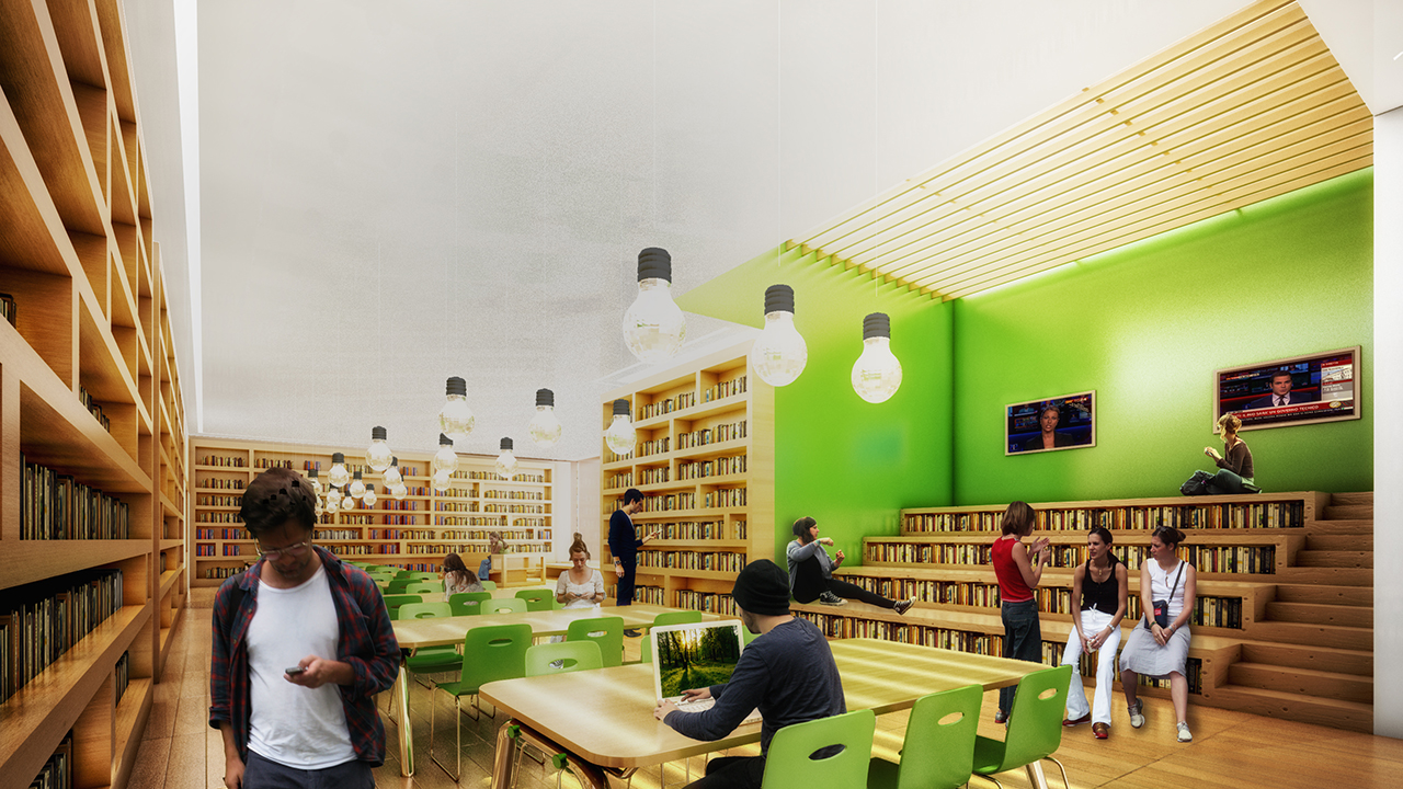 NEW PUBLIC LIBRARY by TWOSIX architecture - Architizer