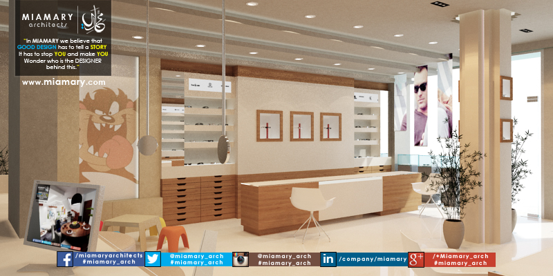 Idea 988566: El Madina Optical shop by Miamary -معماري in Riyadh, Saudi ...