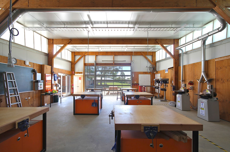 Construction Trade Training Centre, St Clare's High School by Austin ...