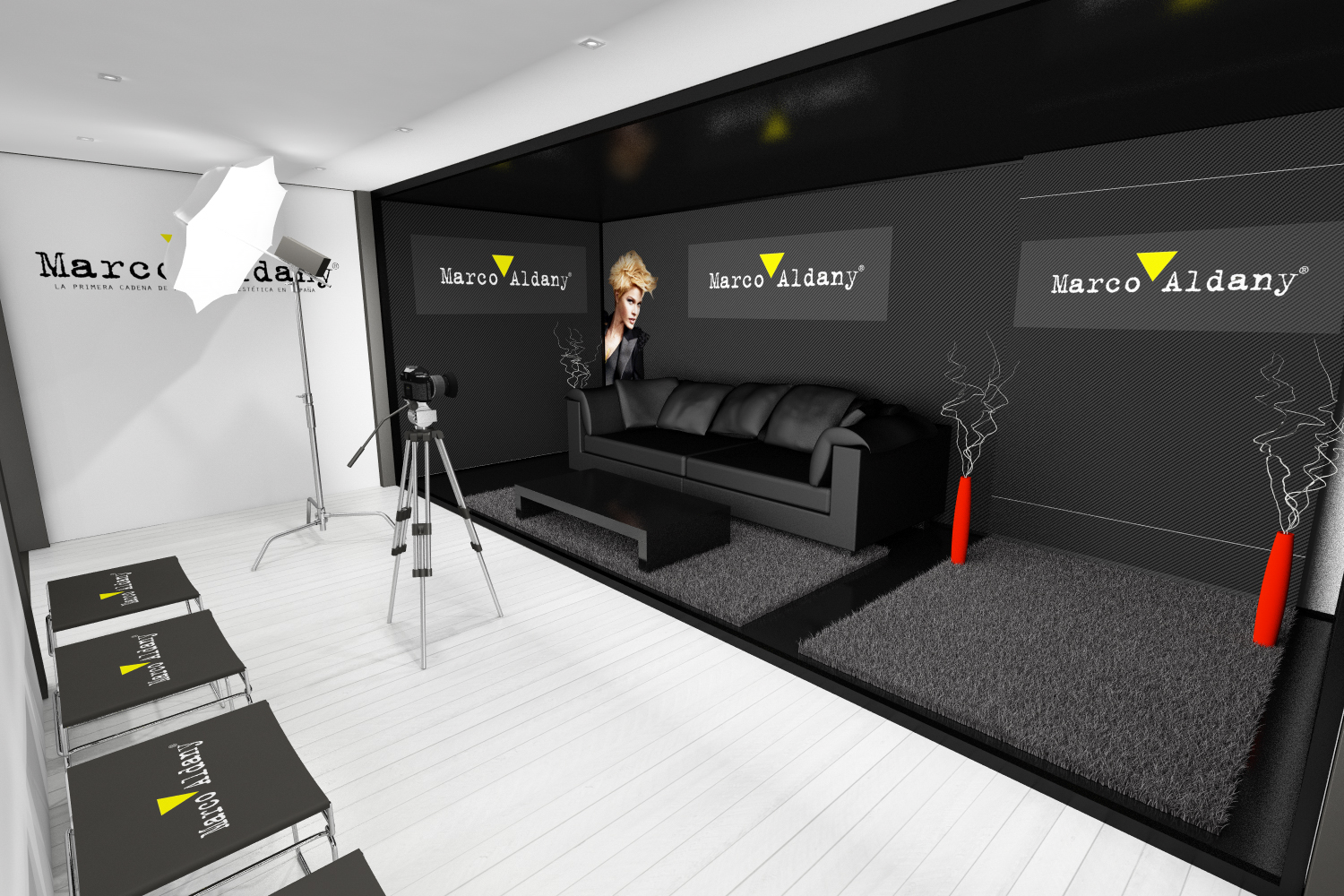 Marco Aldany Pop-Up Beauty Salon by Nicolas Fiore Design - Architizer