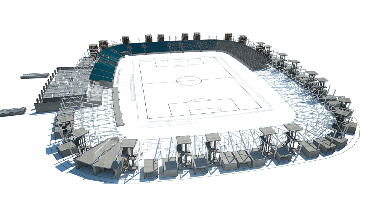 MODULAR STADIUM AL RUSSAFA by JAVIER GARCIA ALDA architect - Architizer