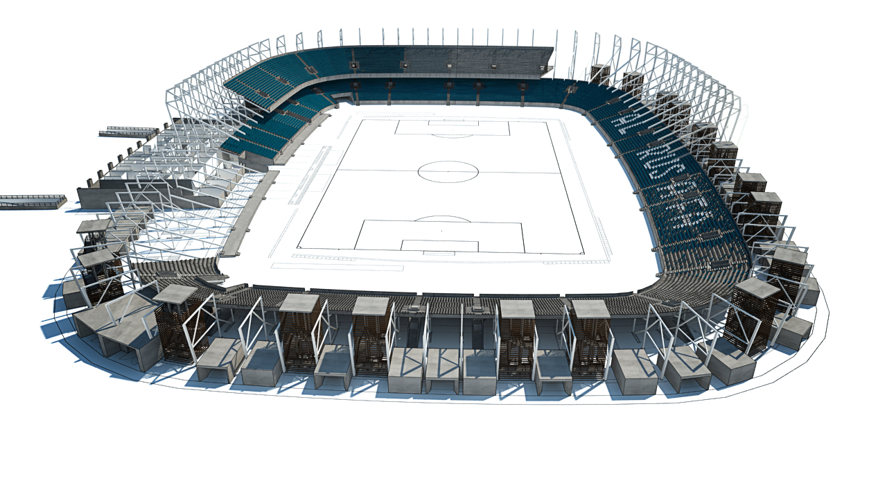 MODULAR STADIUM AL RUSSAFA by JAVIER GARCIA ALDA architect - Architizer