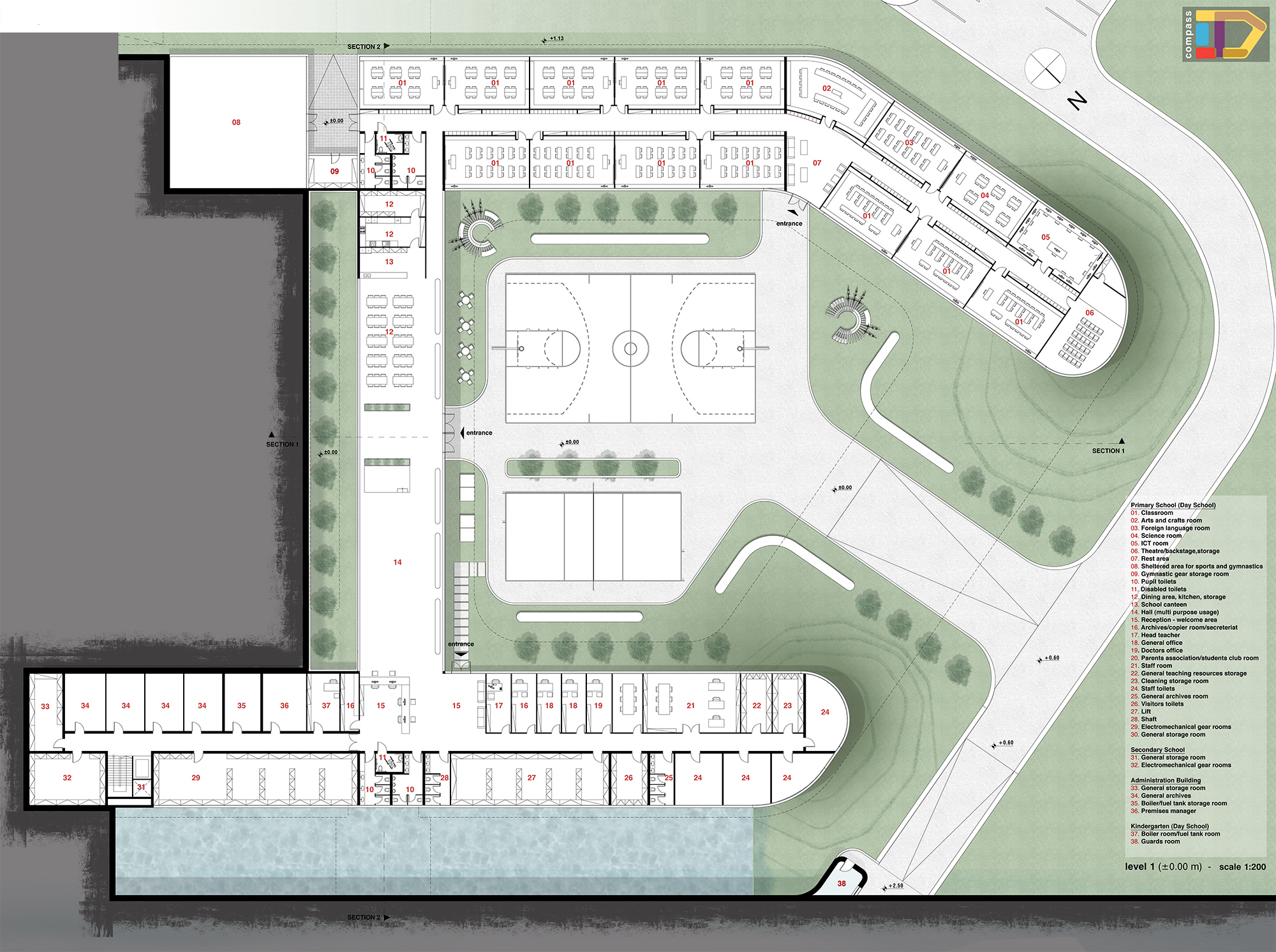 Innovative Bioclimatic European School Complex in Crete, Greece by ...