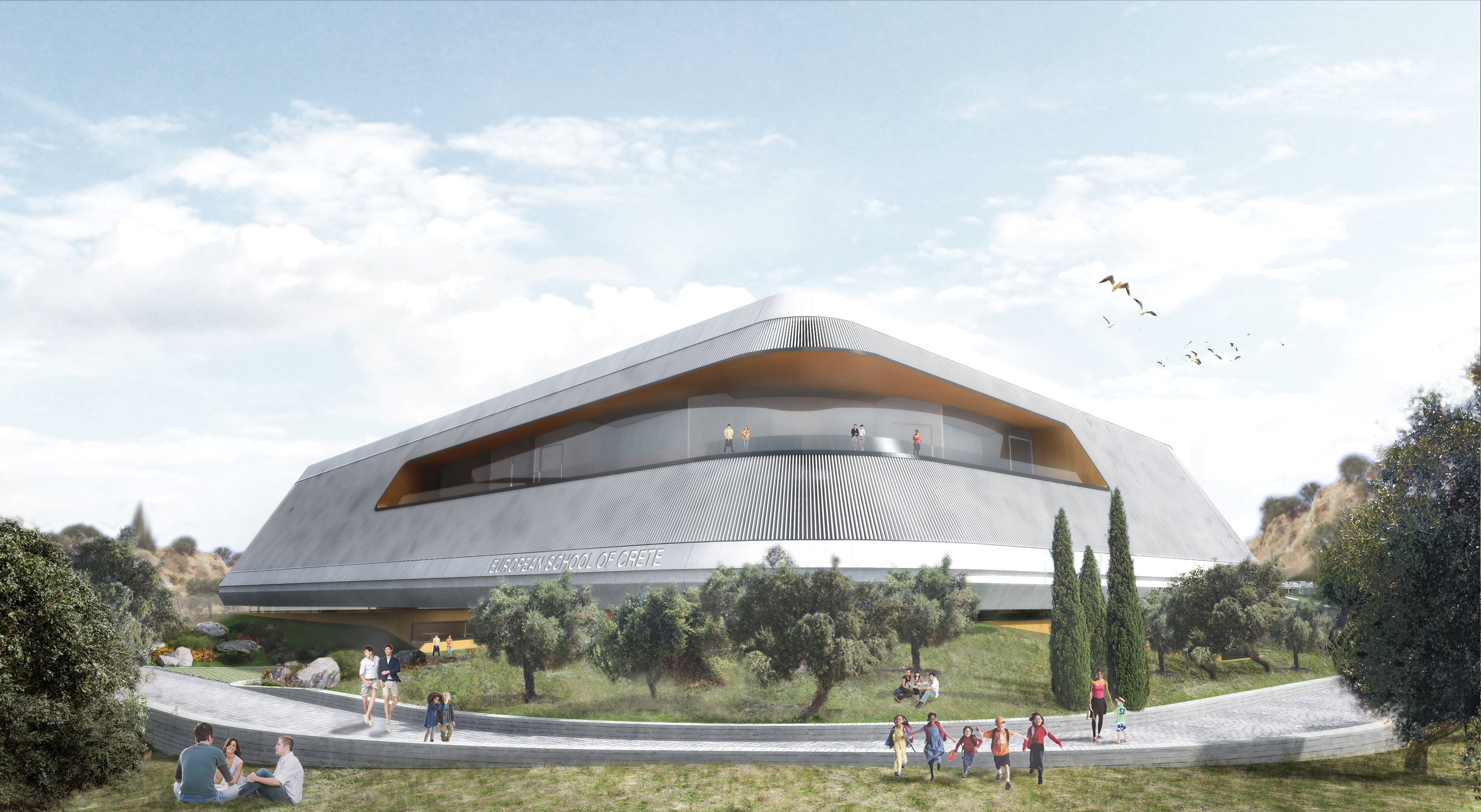 Innovative Bioclimatic European School Complex in Crete, Greece by ...