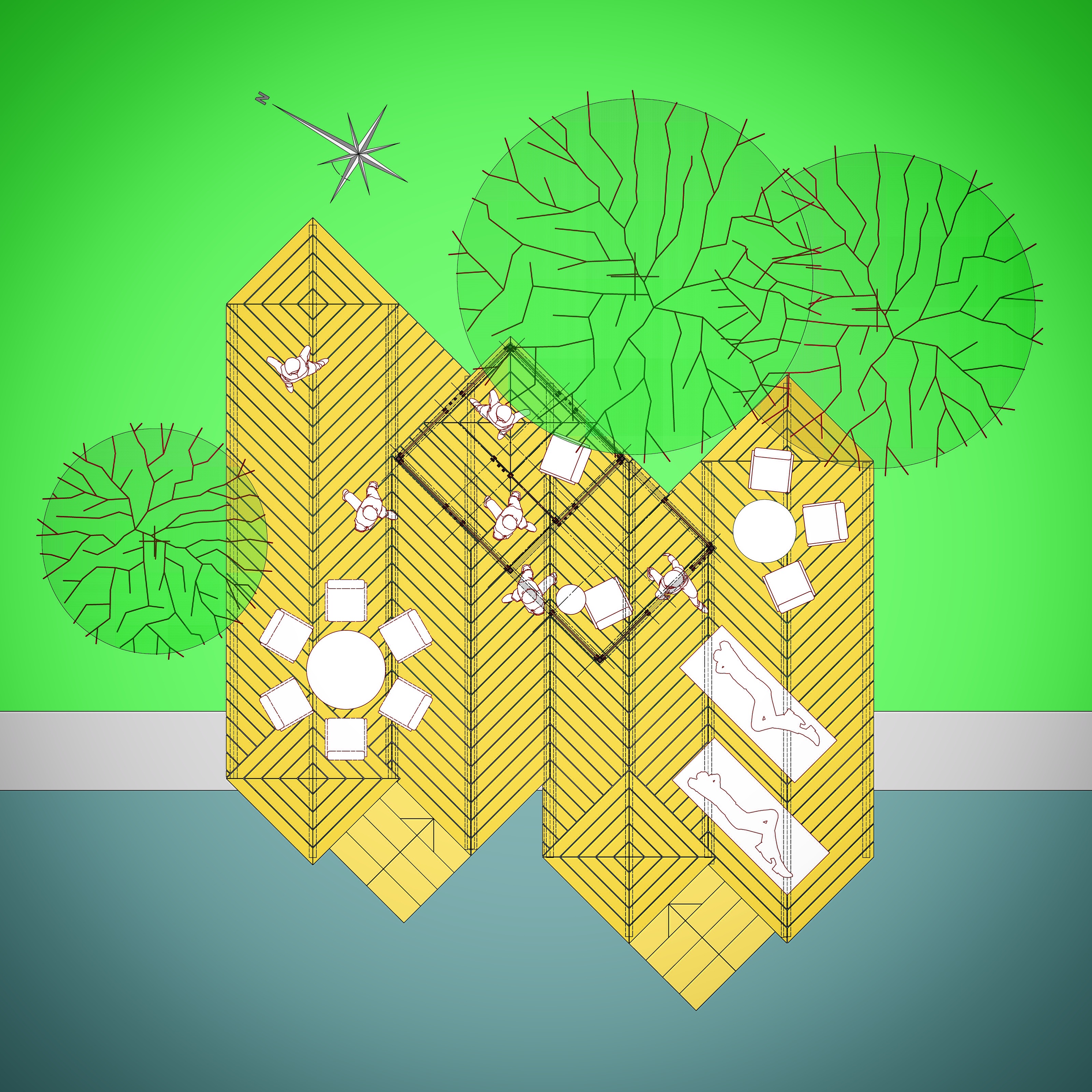 The concept of the platform for bathing pavilion by Bureau Akimov and ...