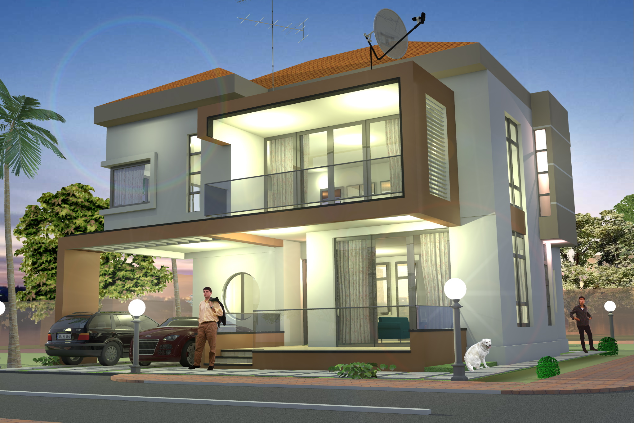 VILLA R+2 par l'architecte Gaillord MPULU by Bureau d'études ...