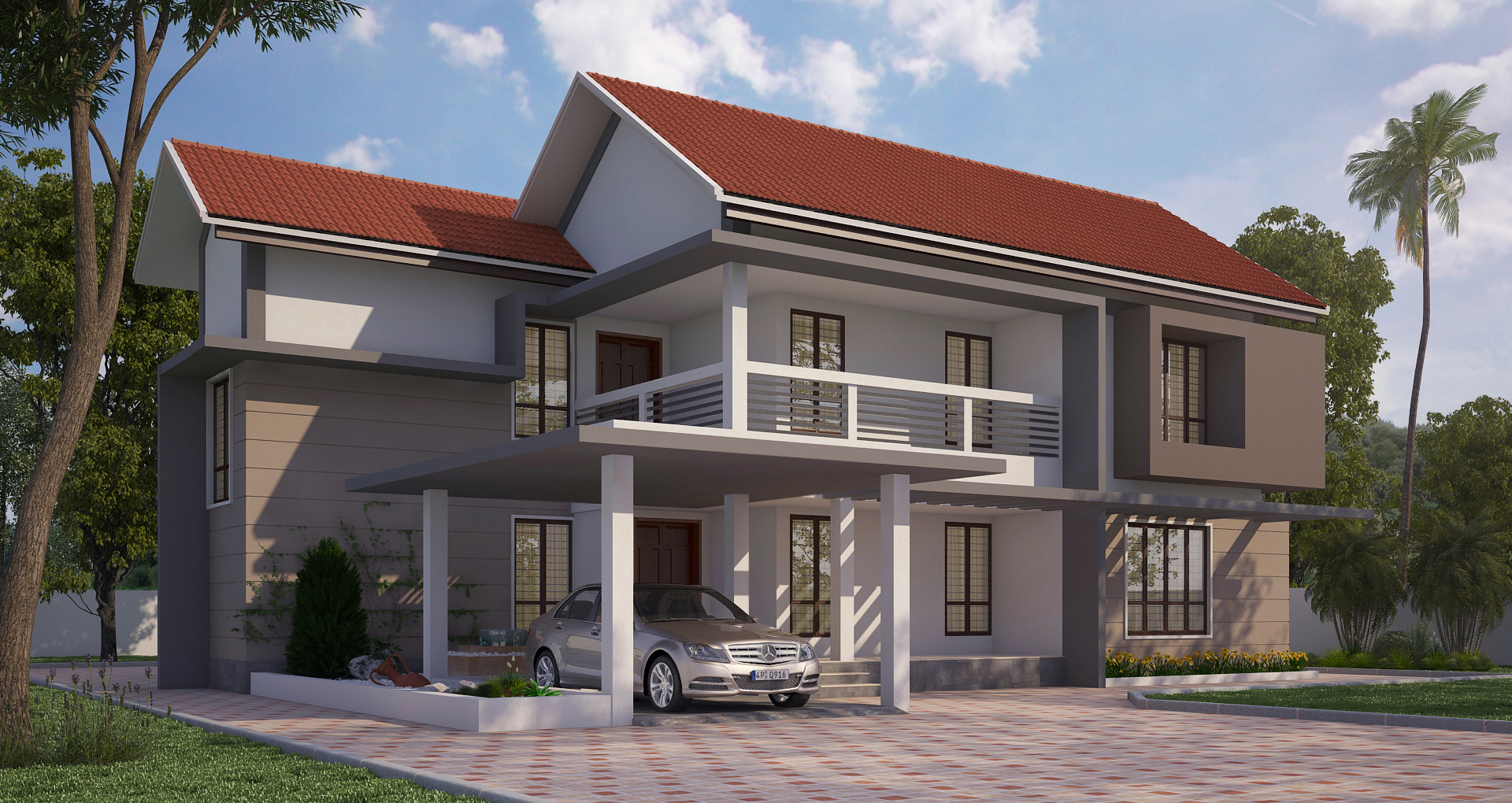 Varghese Paul House, Vechoor. by PANCHATHAN DESIGN INN - Architizer