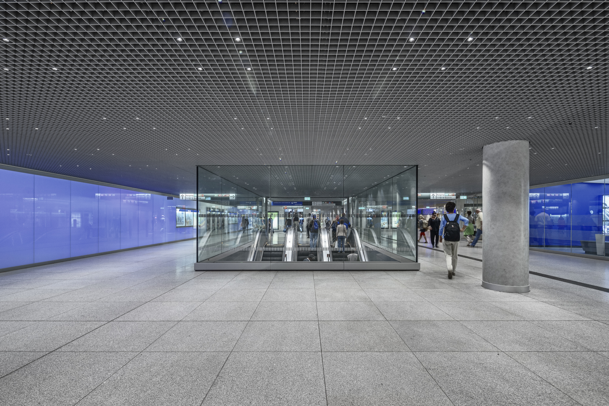 Underground Access Level Central Station Munich by Auer Weber - Architizer