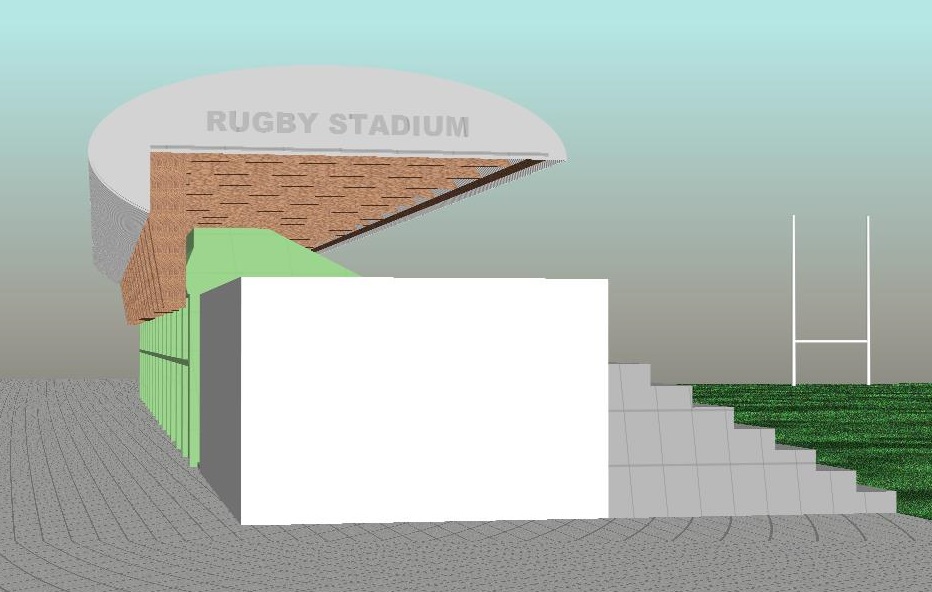 Rugby Stadium Stands roofing by VITTORIO & ASSOCIATI Studio di ...