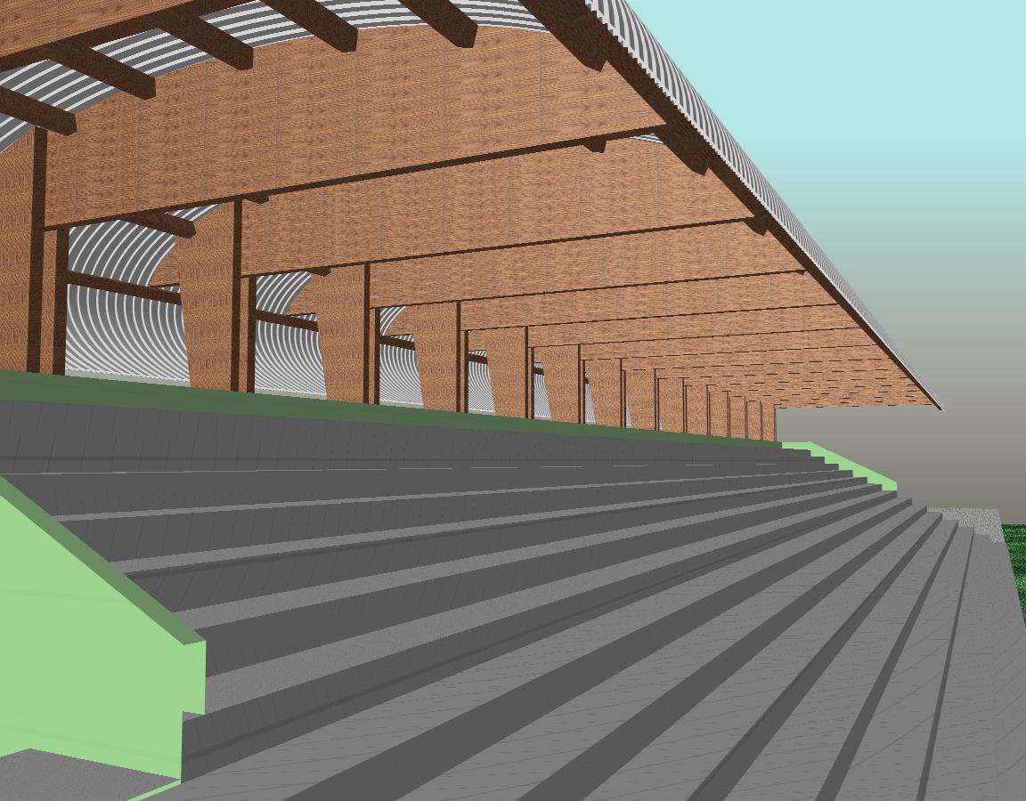 Rugby Stadium Stands roofing by VITTORIO & ASSOCIATI Studio di ...
