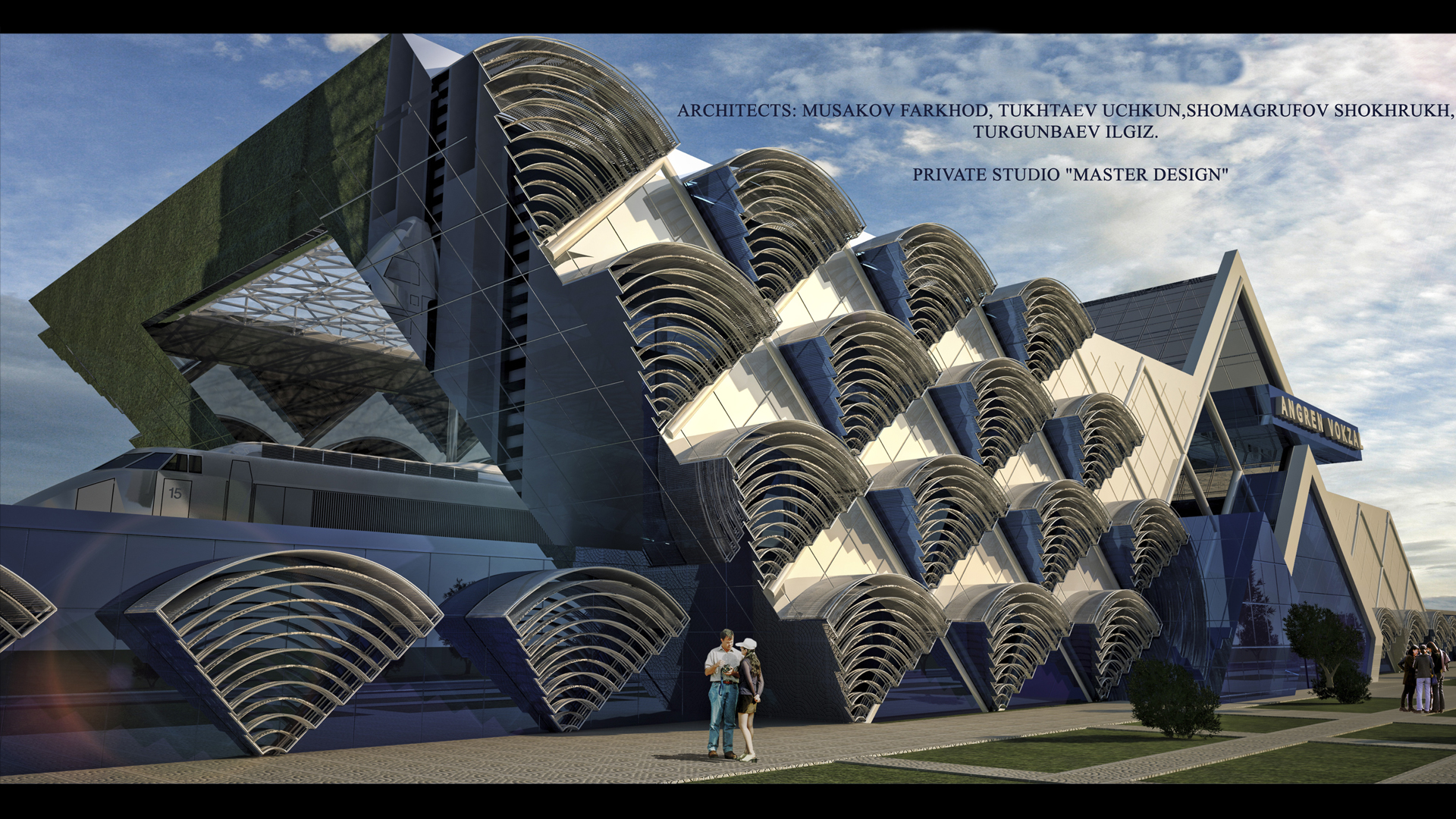 Railway station in Angren city, Uzbekistan by "Master Design" private ...