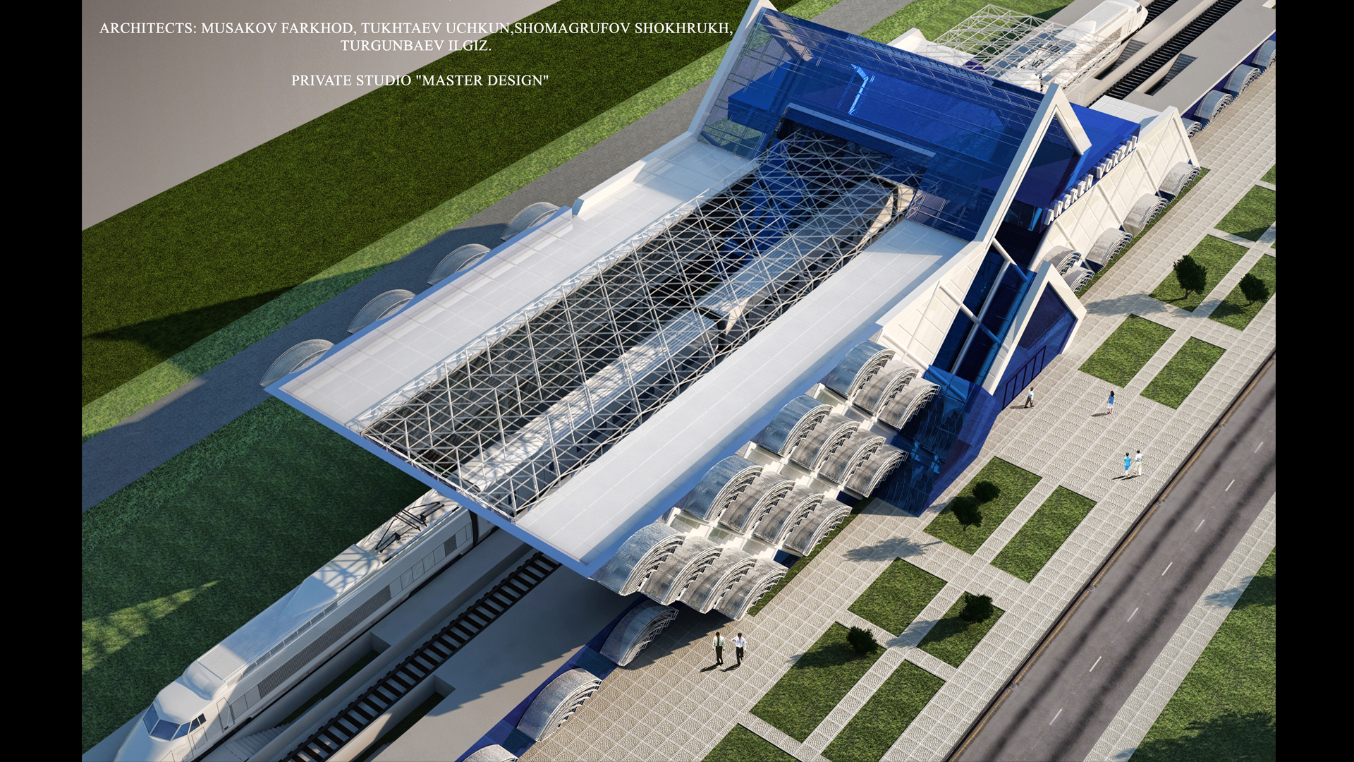 Railway station in Angren city, Uzbekistan by "Master Design" private ...