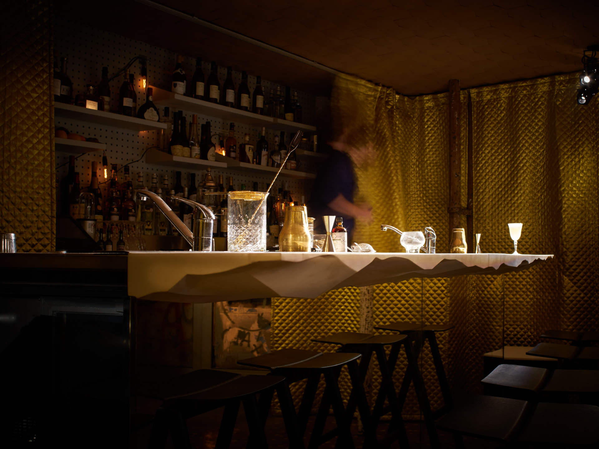 Le Syndicat cocktail bar by CUT architectures - Architizer