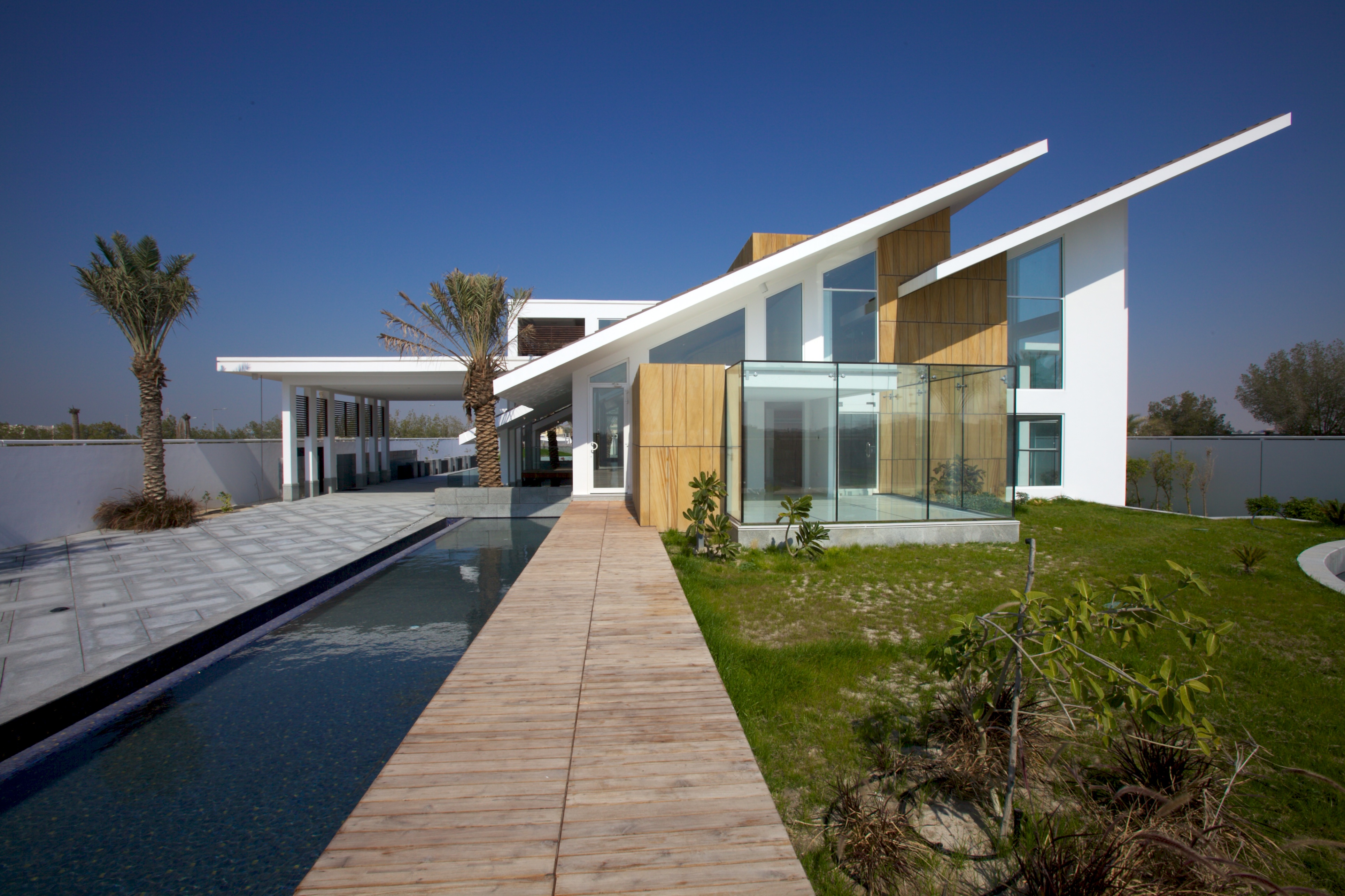 Twin Sloped Modern Hut in Bahrain by Moriq - Architizer