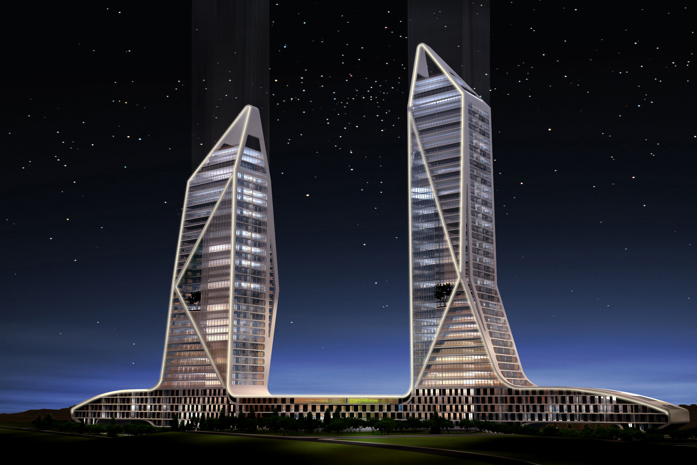 BESA Kross Towers by 4M Architecture - Architizer