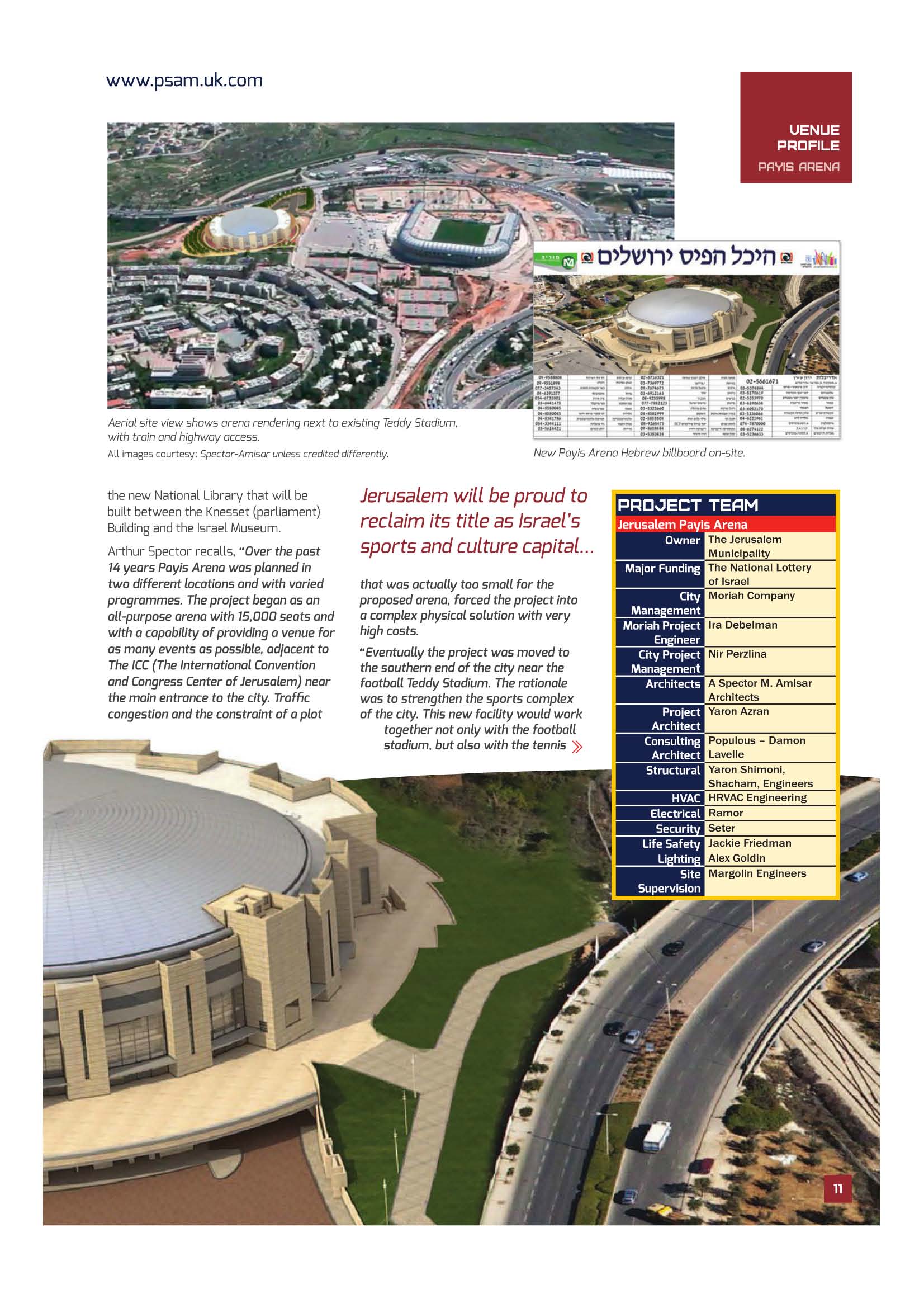 Pais Arena Jerusalem by Spector-Amisar Architects - Architizer