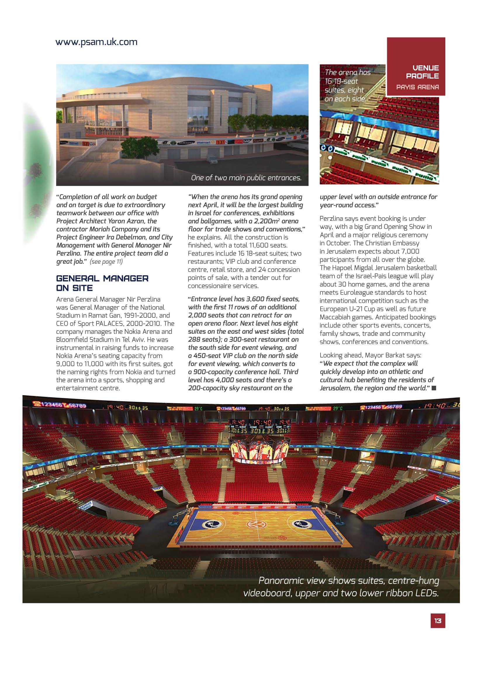 Pais Arena Jerusalem by Spector-Amisar Architects - Architizer