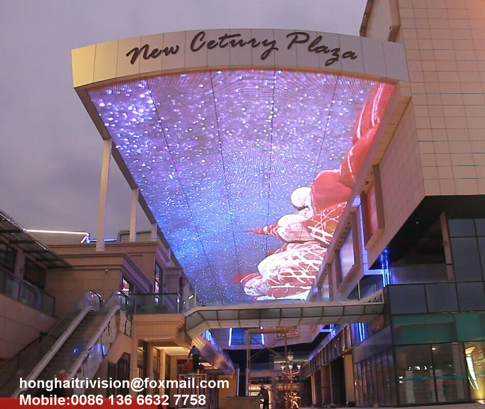 Indoor/Outdoor full color LED video wall, LED curtain ceiling screen by ...