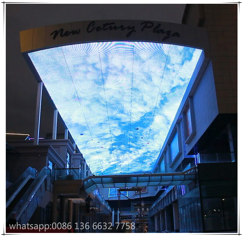 Indoor/Outdoor full color LED video wall, LED curtain ceiling screen by ...