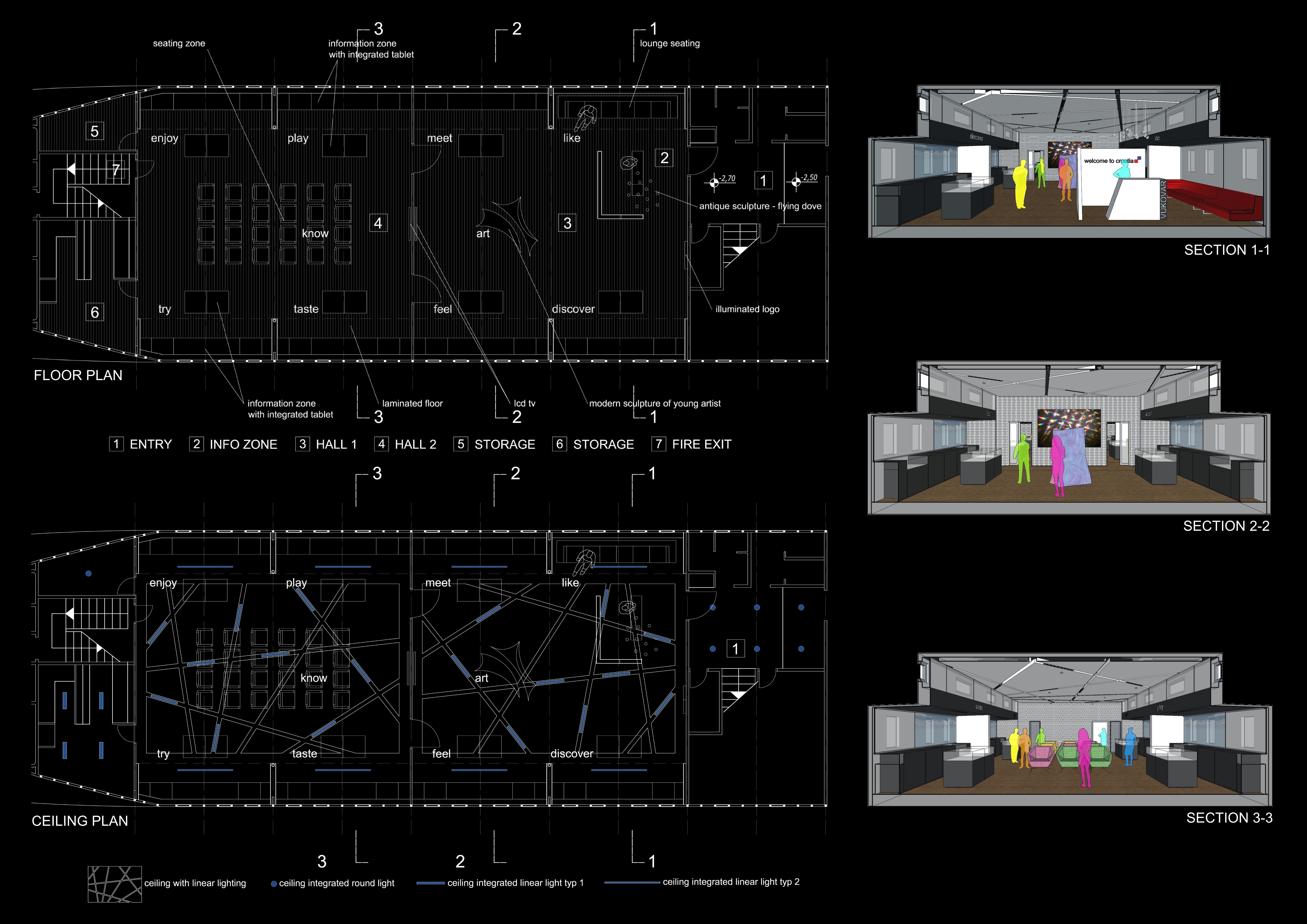 Ship interior design - Multimedia hall by Rechner architects - Architizer