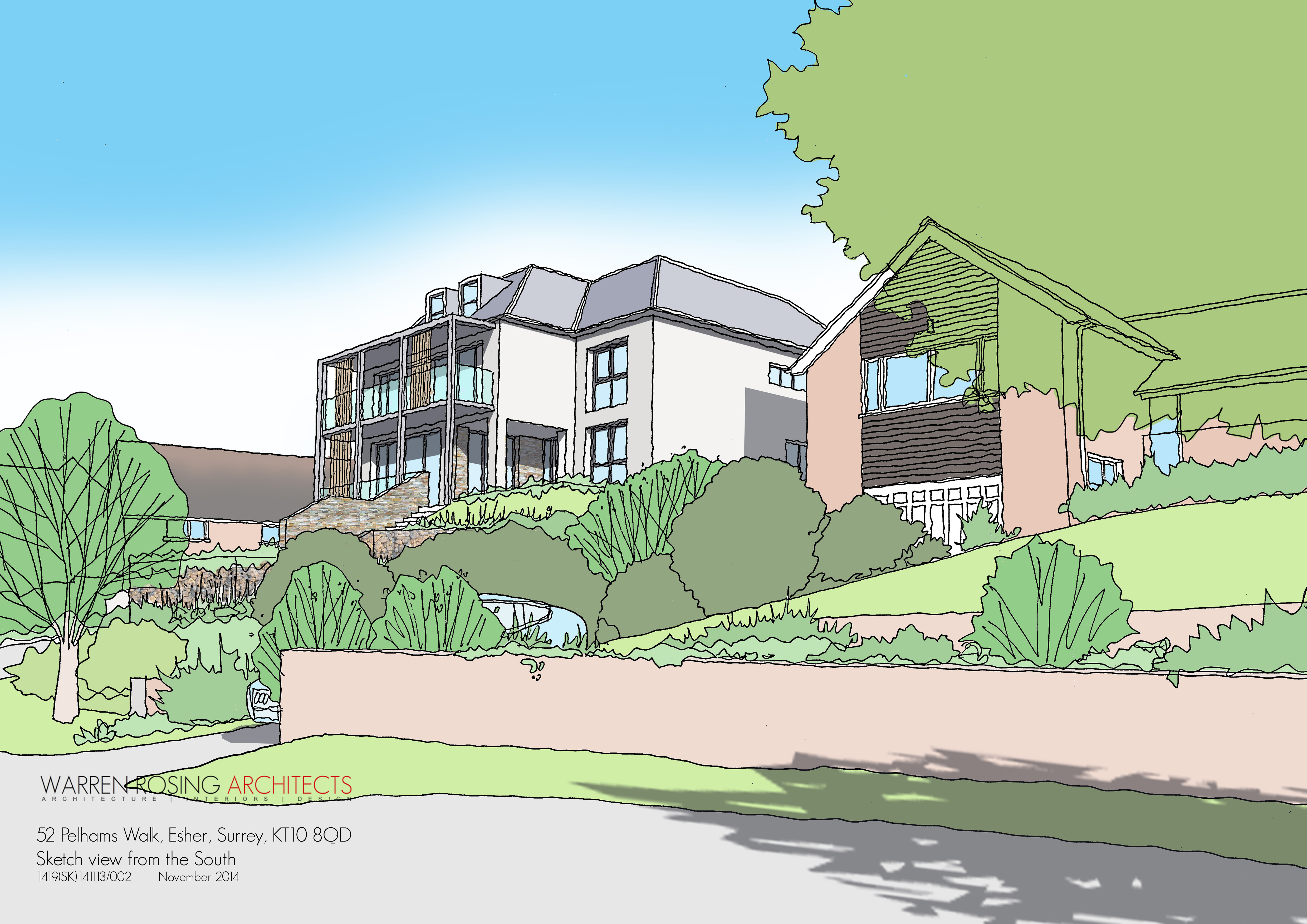 New House, Esher by Warren Rosing Architects - Architizer