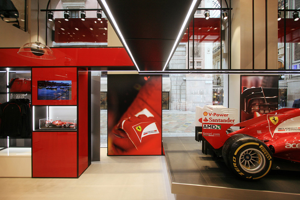 Ferrari Store Milan by Iosa Ghini Associati - Architizer