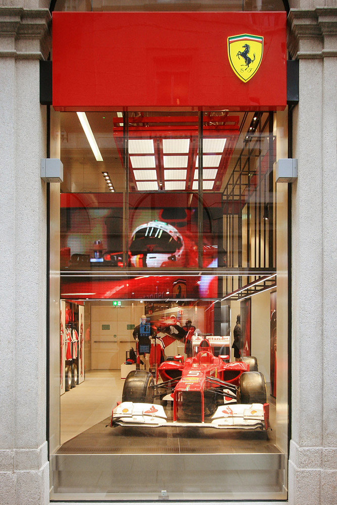 Ferrari Store Milan by Iosa Ghini Associati - Architizer