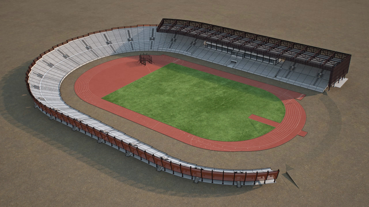 MODULAR ATHLETIC STADIUM LA VIDENA by JAVIER GARCIA ALDA architect ...