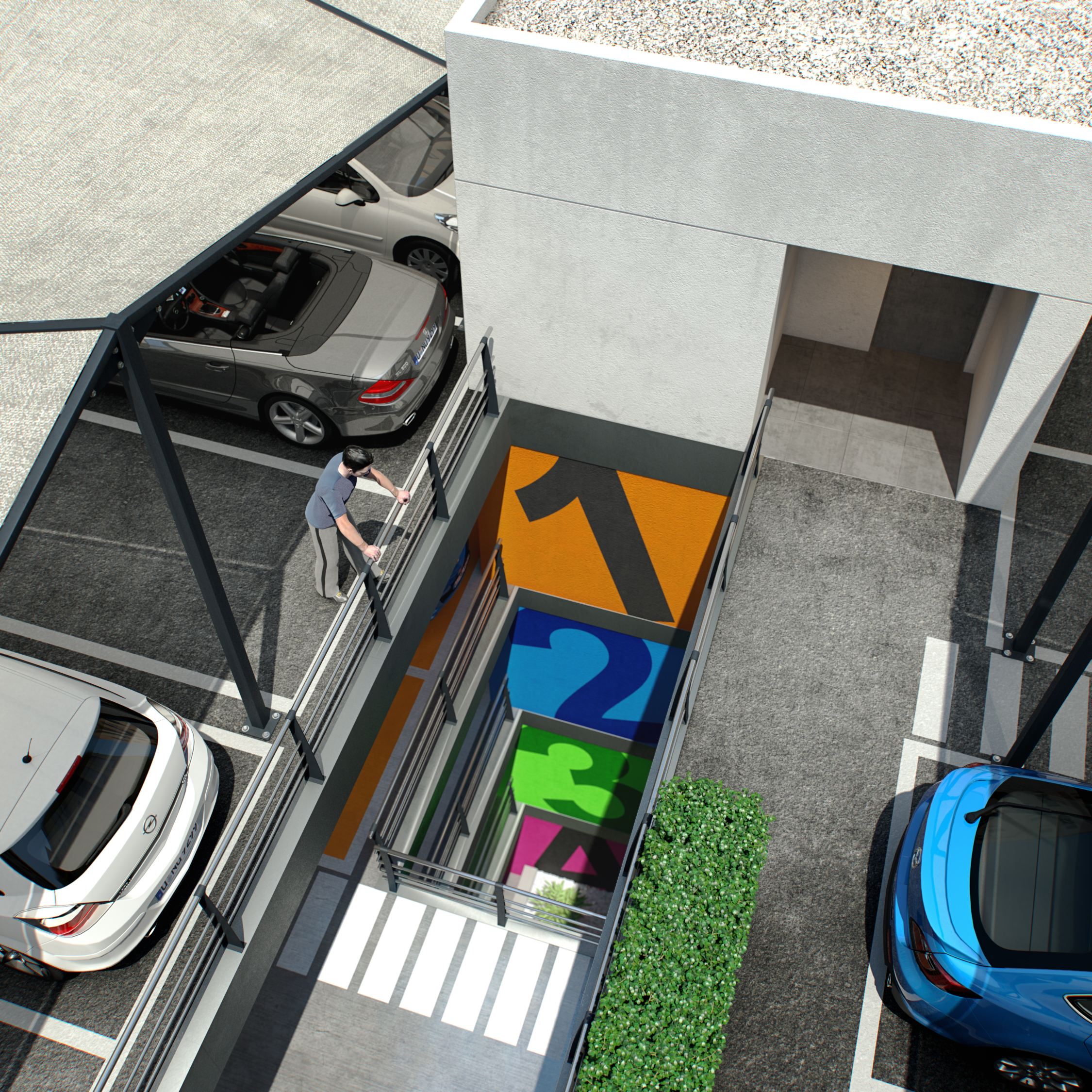 UNDERGROUND PARKING IN MADRID by JAVIER GARCIA ALDA architect - Architizer