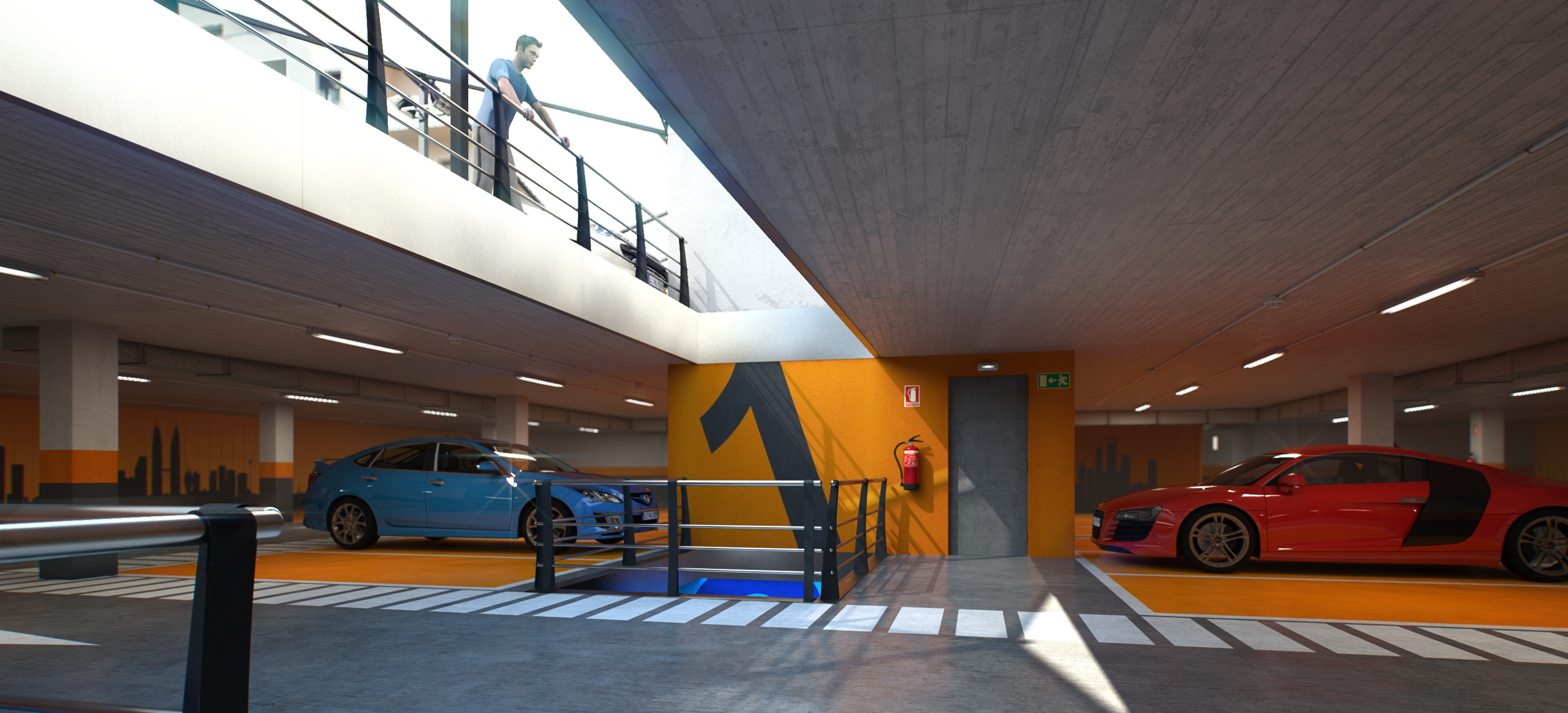 UNDERGROUND PARKING IN MADRID by JAVIER GARCIA ALDA architect - Architizer