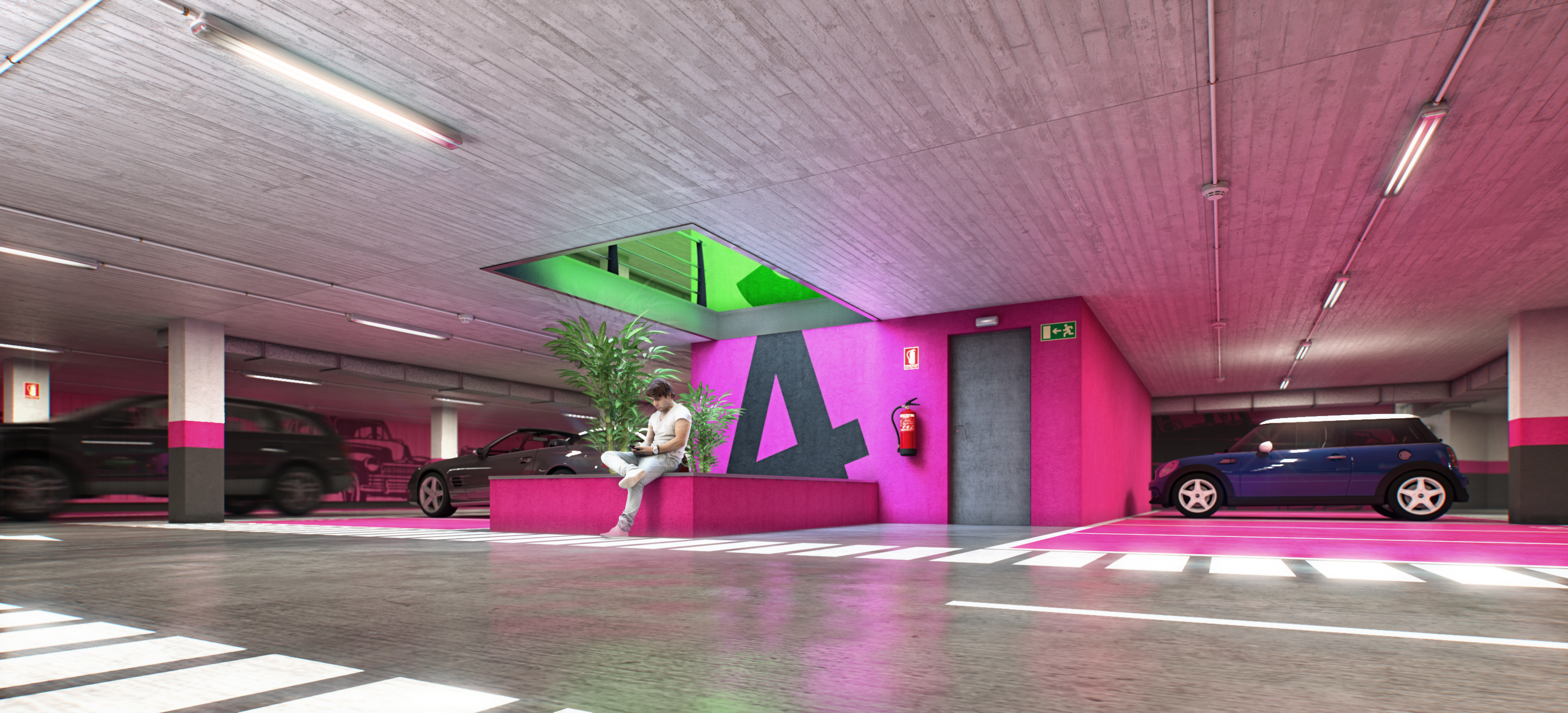 UNDERGROUND PARKING IN MADRID by JAVIER GARCIA ALDA architect - Architizer
