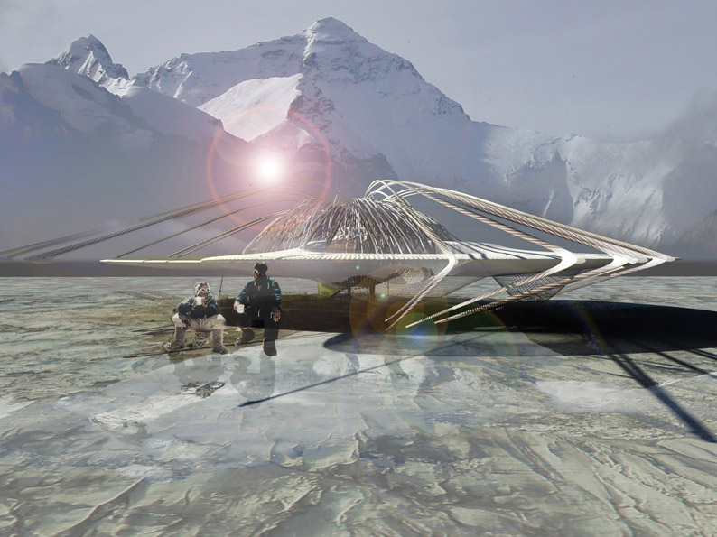 Artificial snow cave, emergency shelter by Margot Krasojevic ...