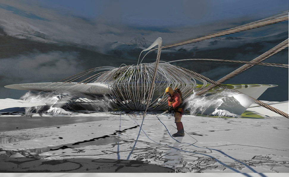 Artificial snow cave, emergency shelter by Margot Krasojevic ...