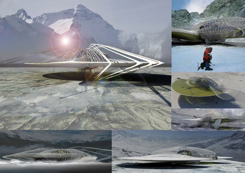 Artificial snow cave, emergency shelter by Margot Krasojevic ...