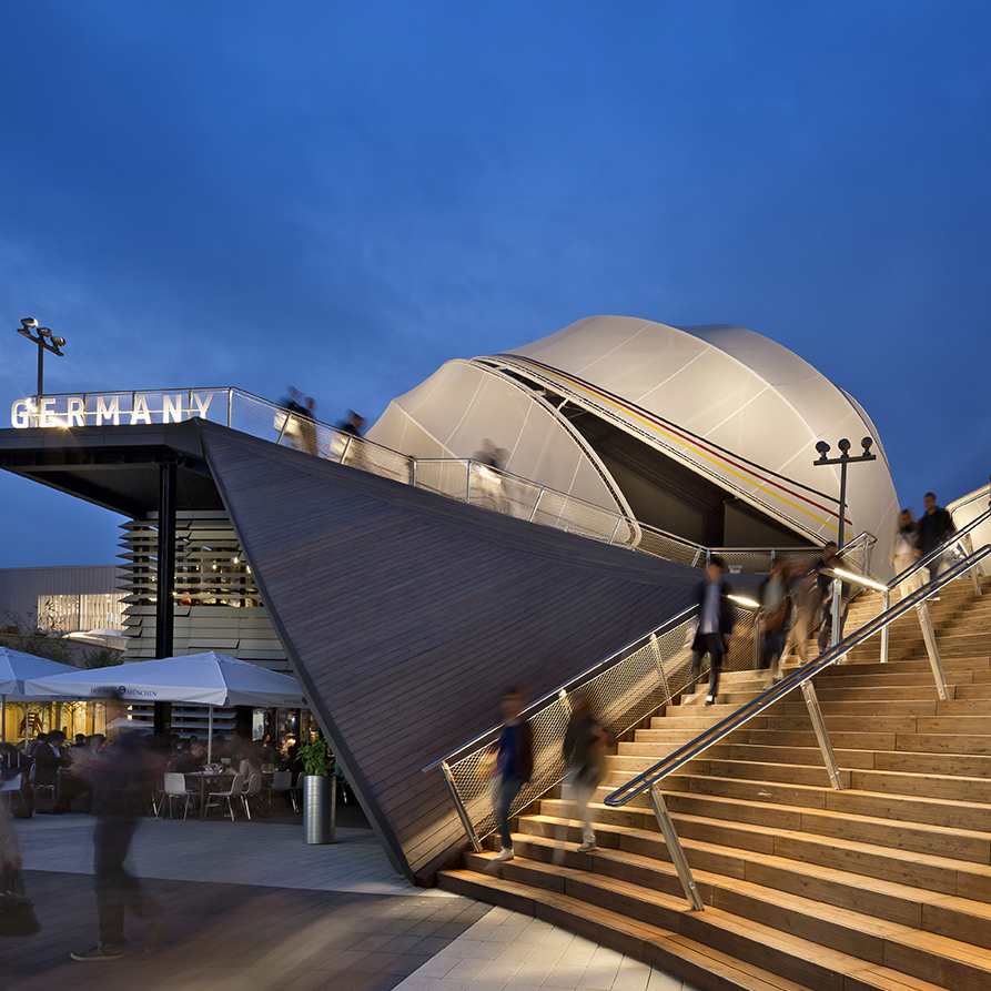 German Pavilion at the EXPO 2015 in Milan by SCHMIDHUBER - Architizer
