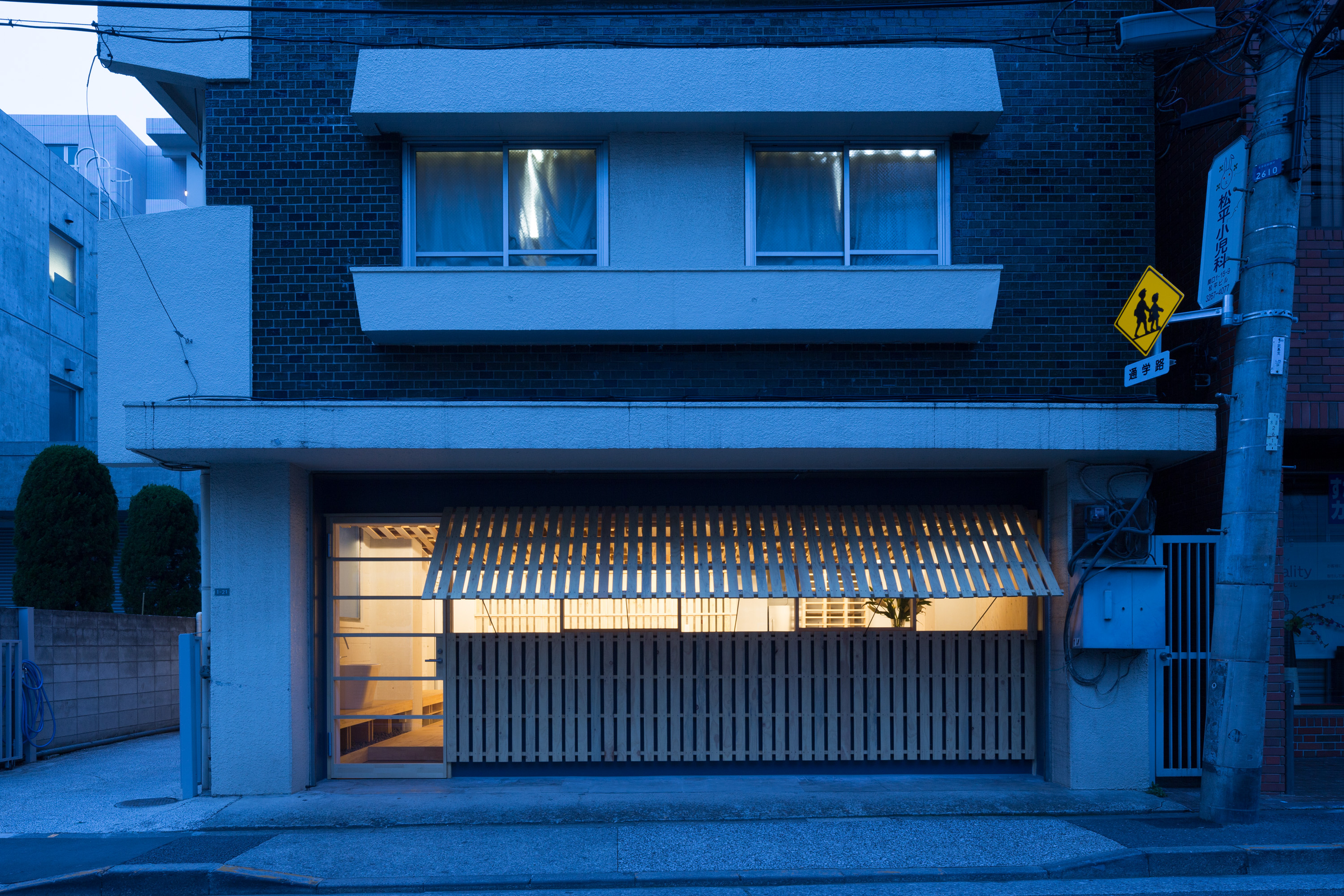 “Palette” with Flap Shutters by Hiroki Tominaga Atelier - Architizer