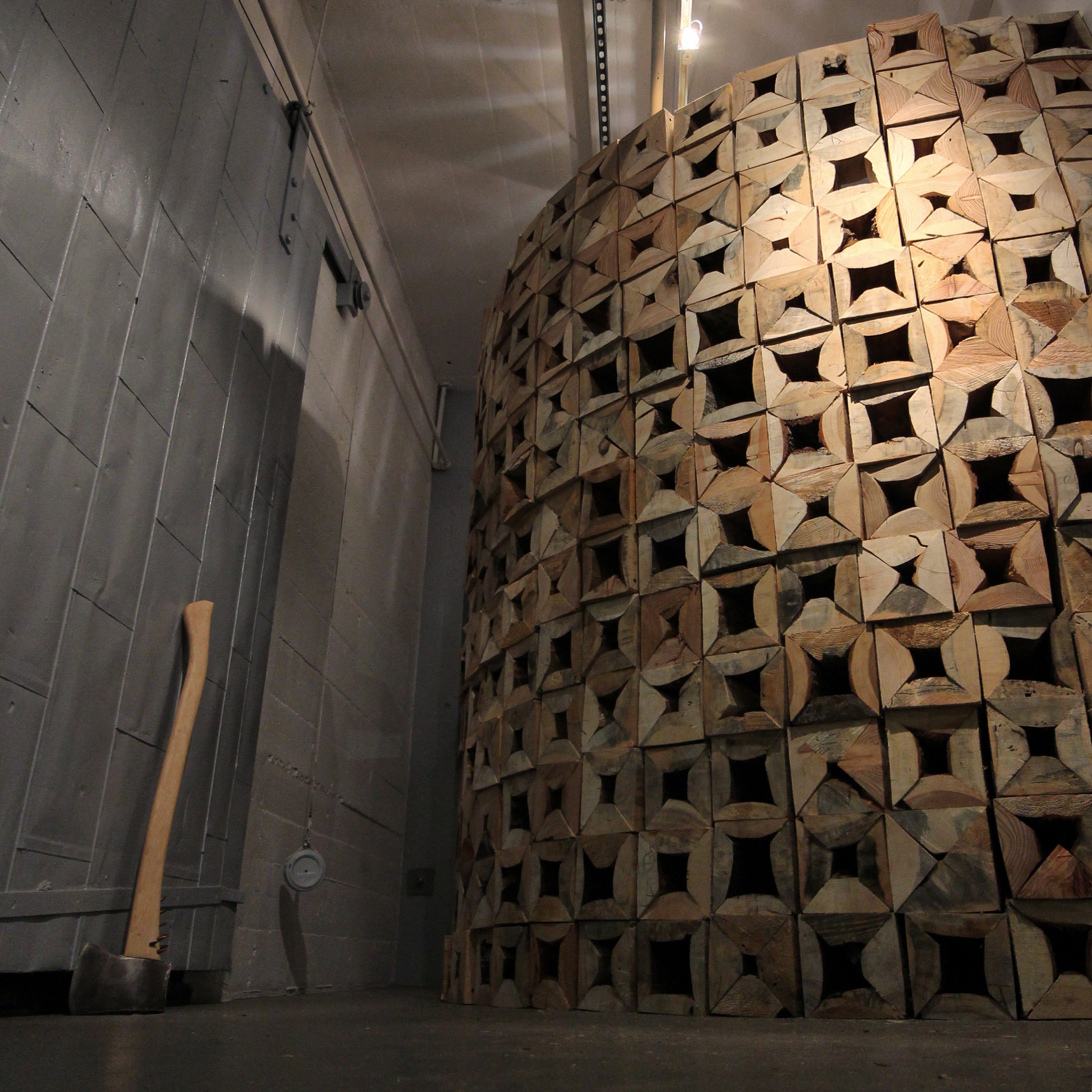 Conversation Plinth: Indiana Hardwood CLT project by ikd - Architizer