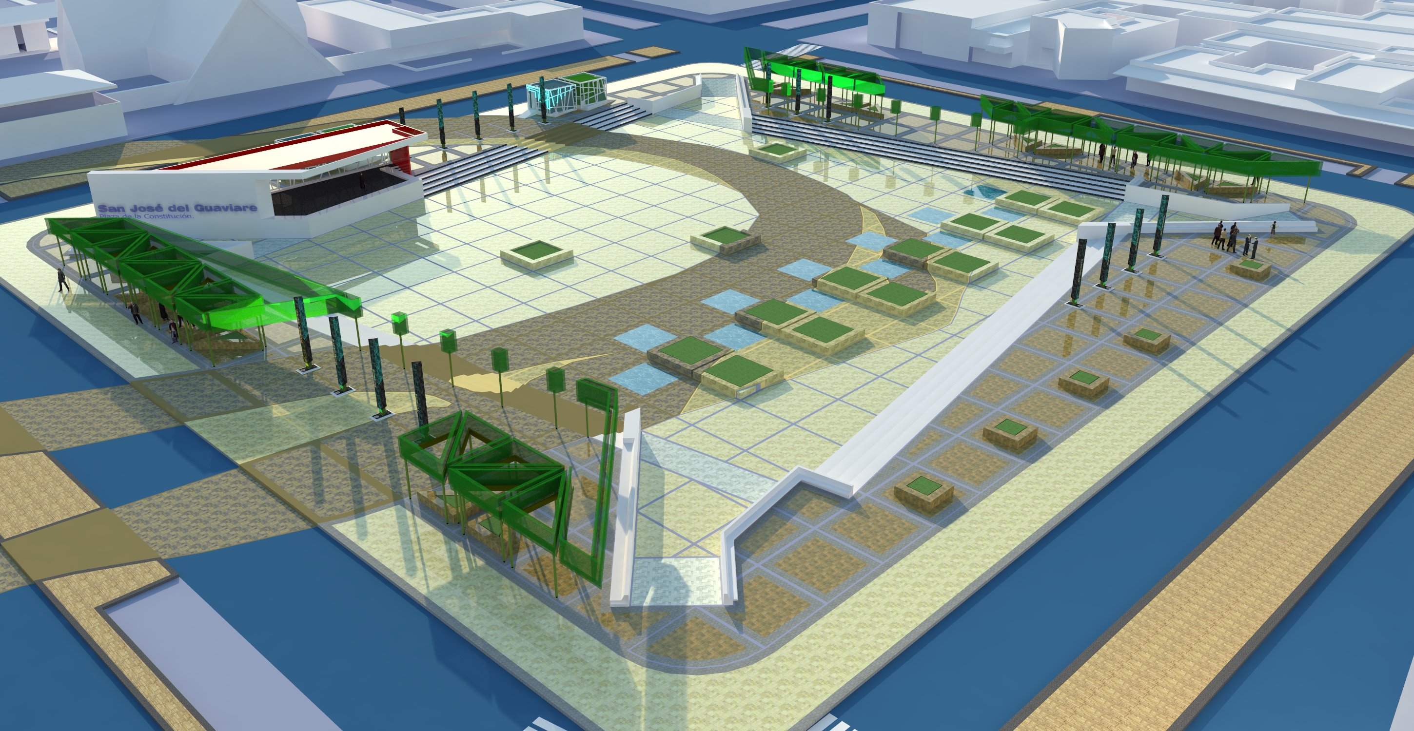 PROPUESTA PLAZA PRINCIPAL SAN JOSE by Juan Carlos Rios Muñoz - Architizer