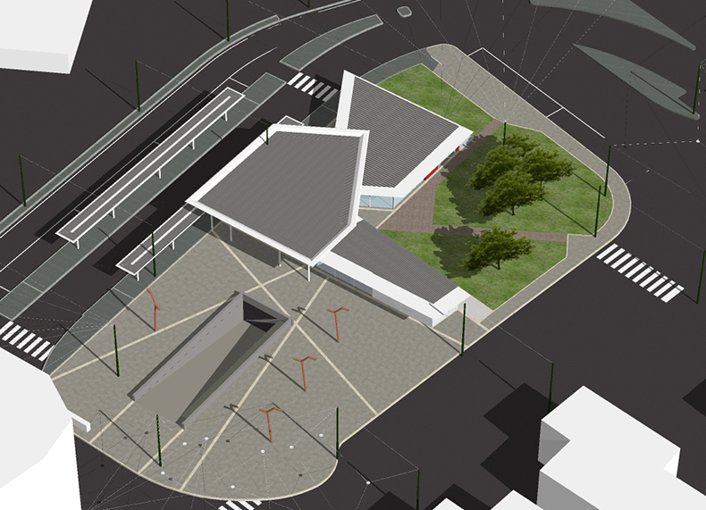 tram and bus station by Francesco Zanon - Architizer